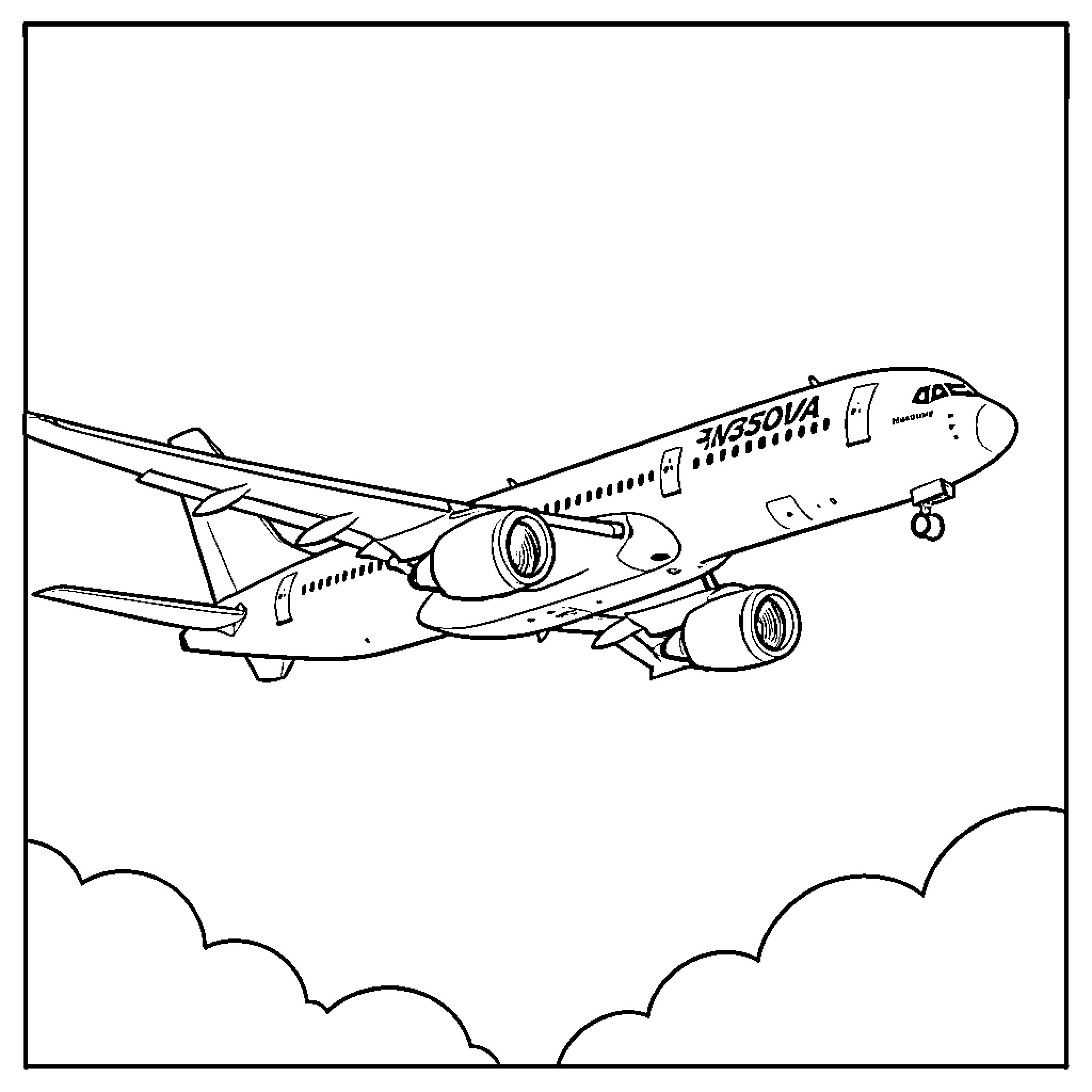 Best Airbus Coloring Pages (Free Printable PDF)