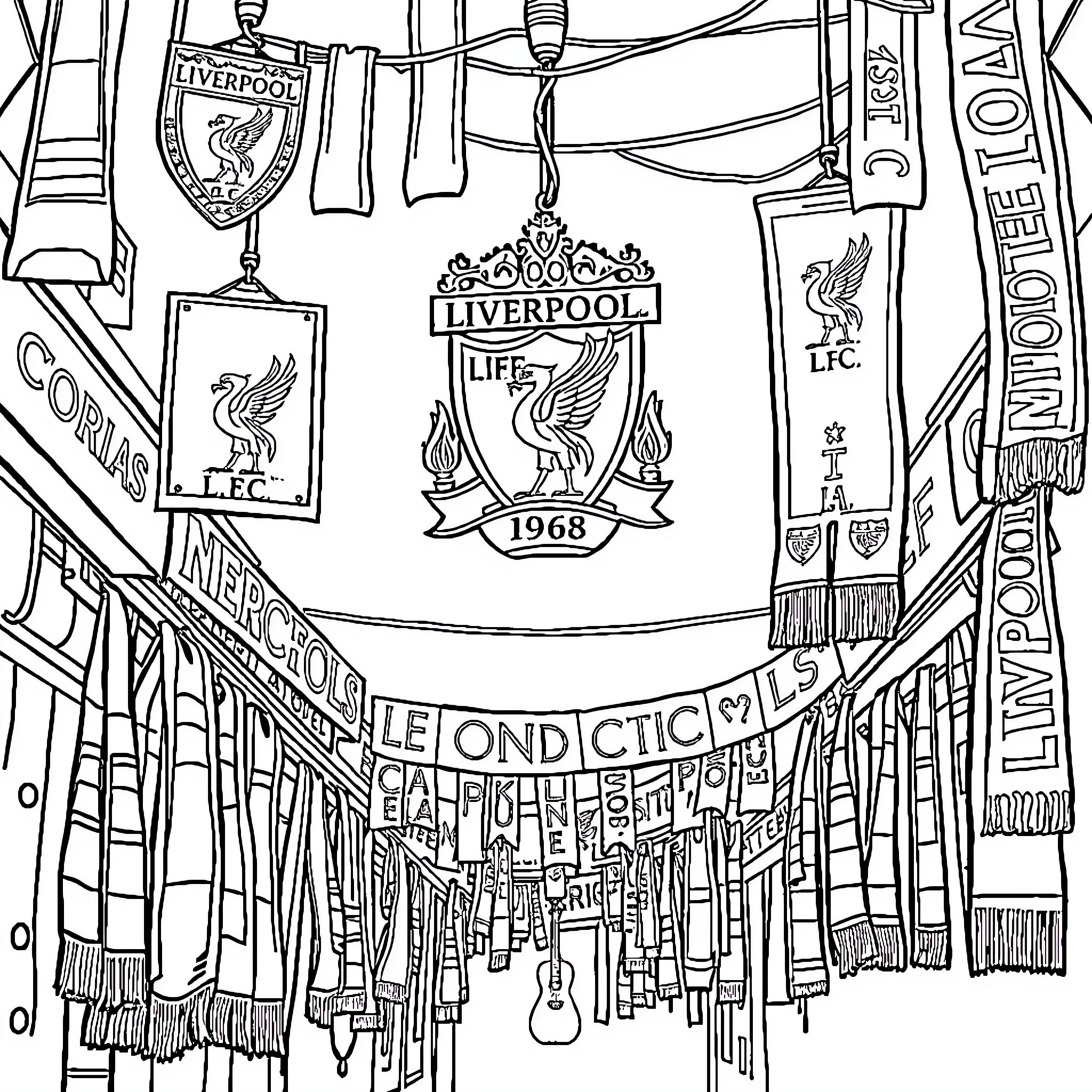 Best Liverpool FC Coloring Pages (Free Printable PDF)