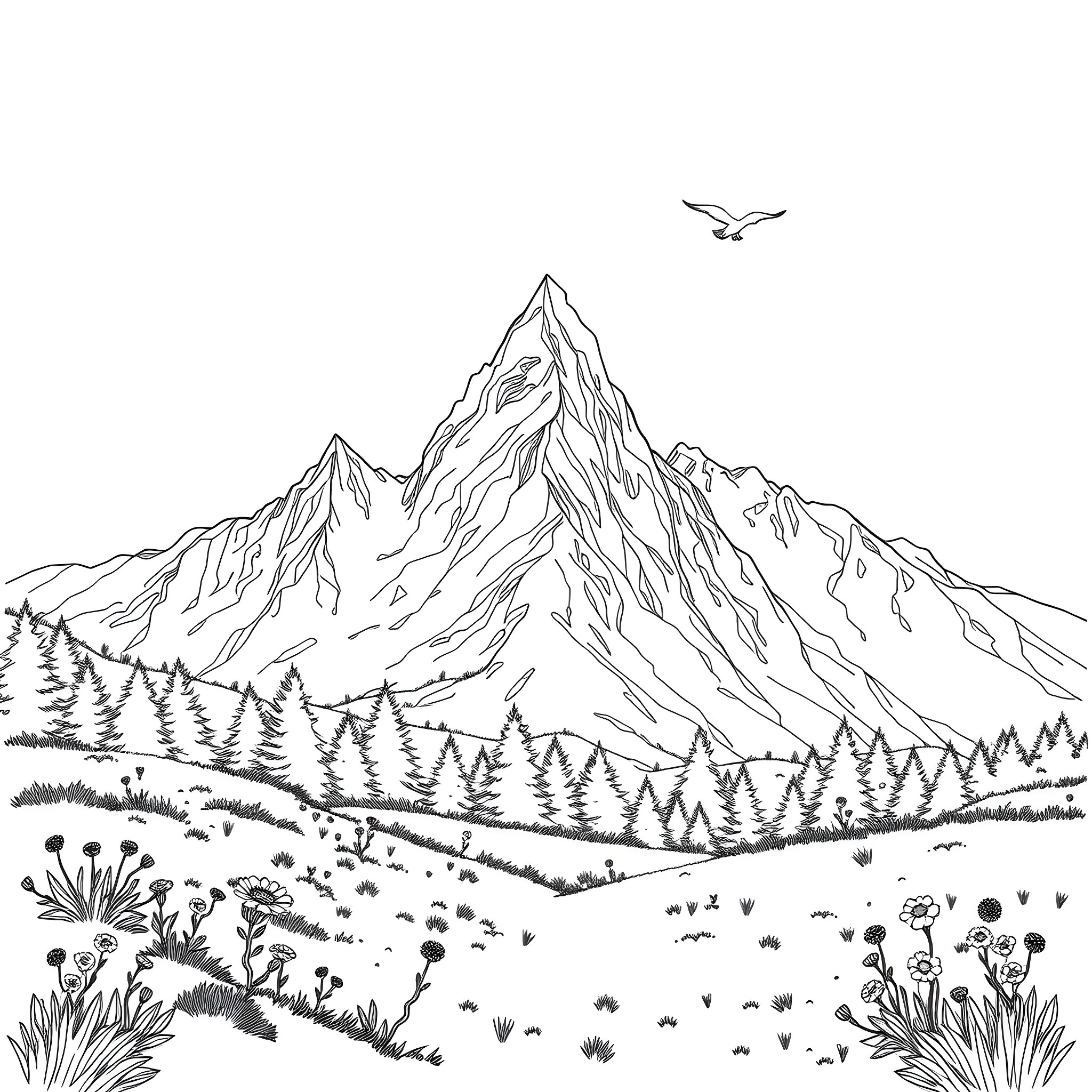 16 Best Mountain Coloring Pages (Free Printable PDFs)