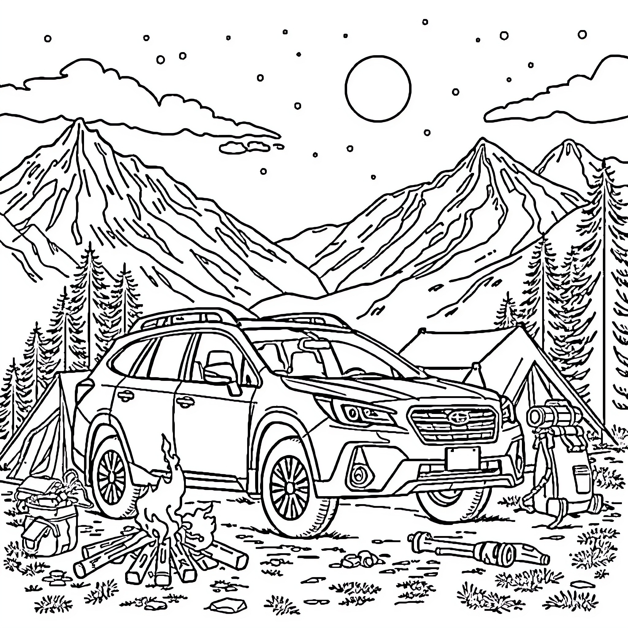 Best Subaru Coloring Pages (Free Printable PDF)
