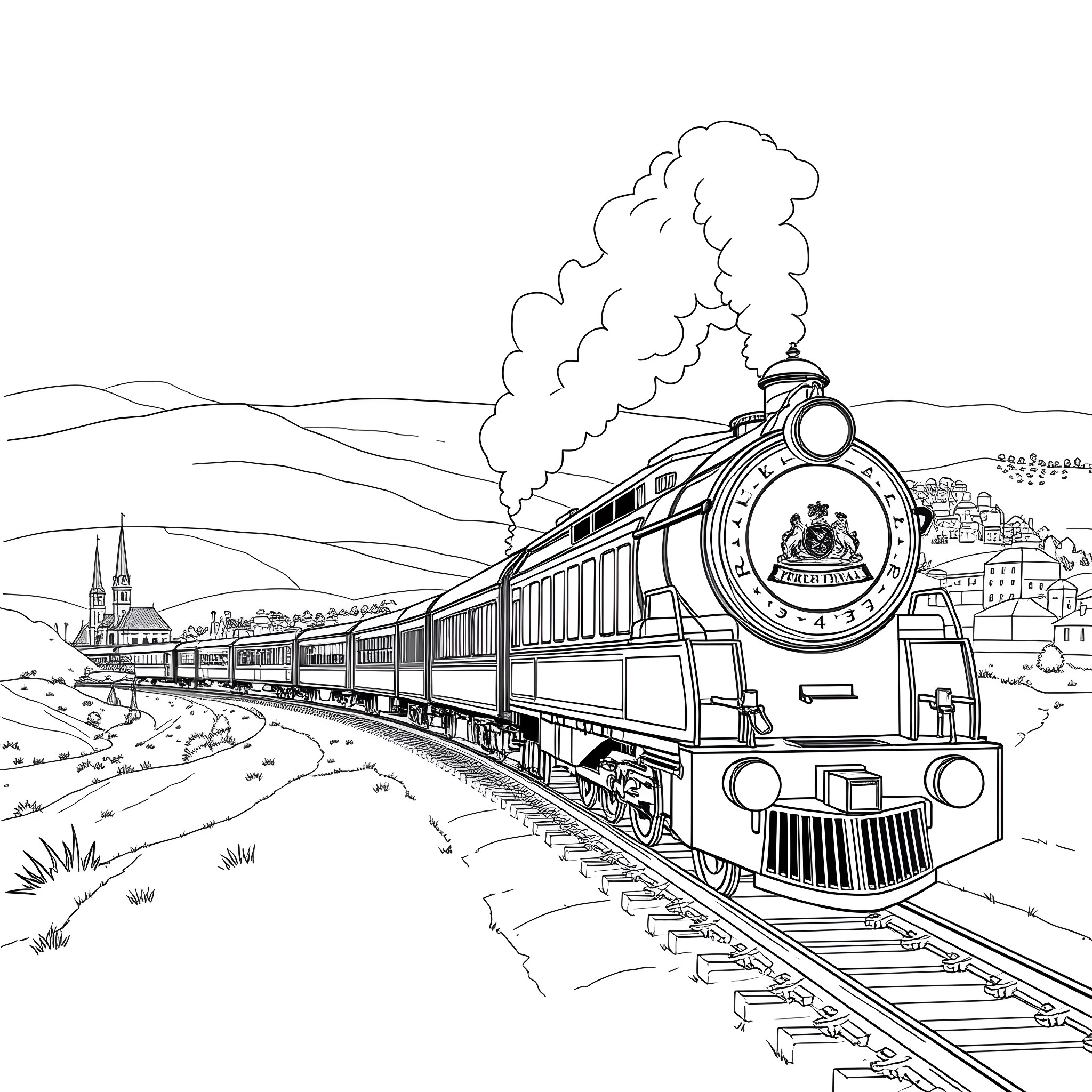 29 Best Train Coloring Pages (Free Printable PDFs)