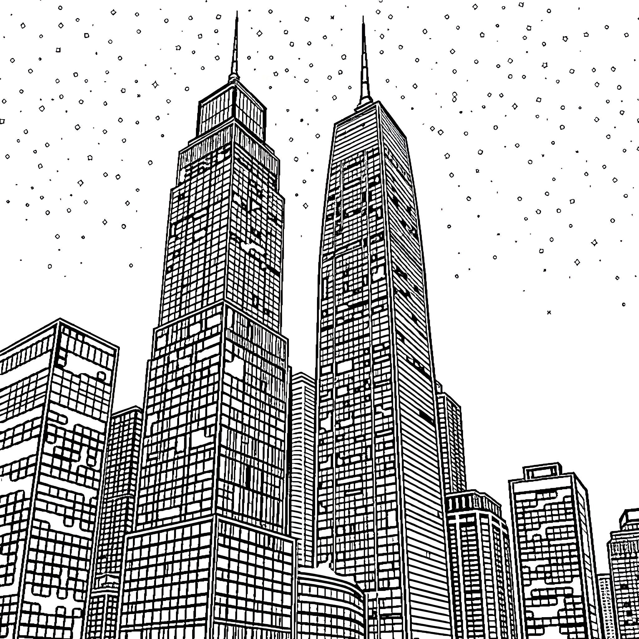 Best Skyscraper Coloring Pages (Free Printable PDF)