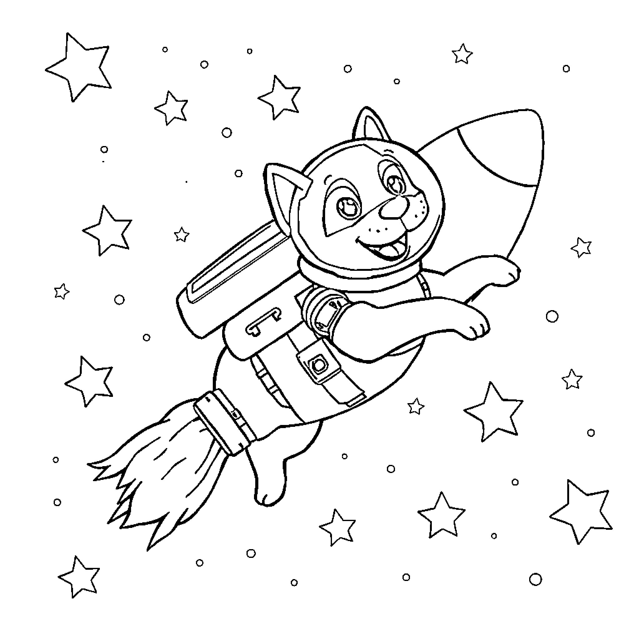 Best Space Dog Coloring Pages (Free Printable PDF)
