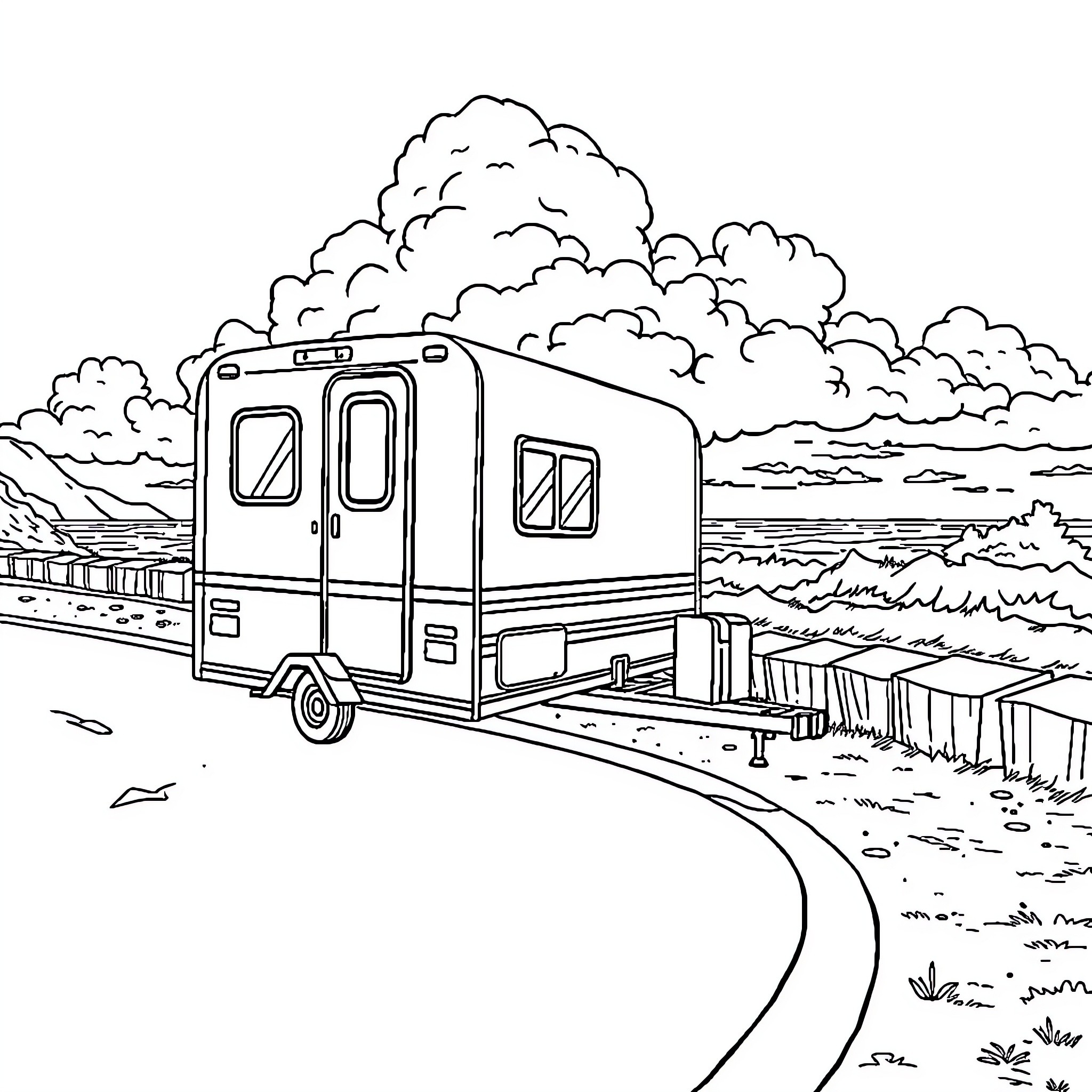 Best Trailer Coloring Pages (Free Printable PDF)