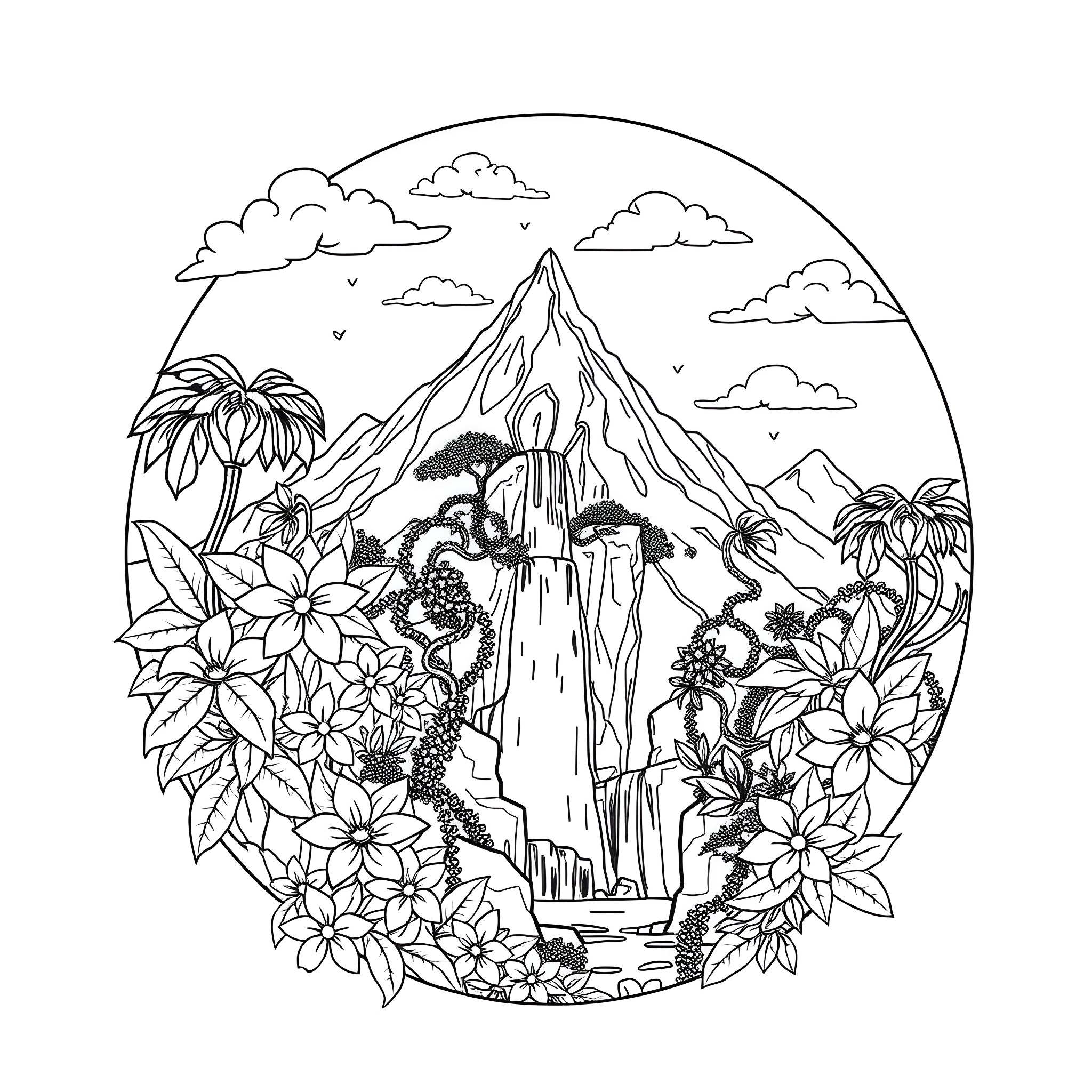 Best Mountain Coloring Pages (Free Printable PDF)