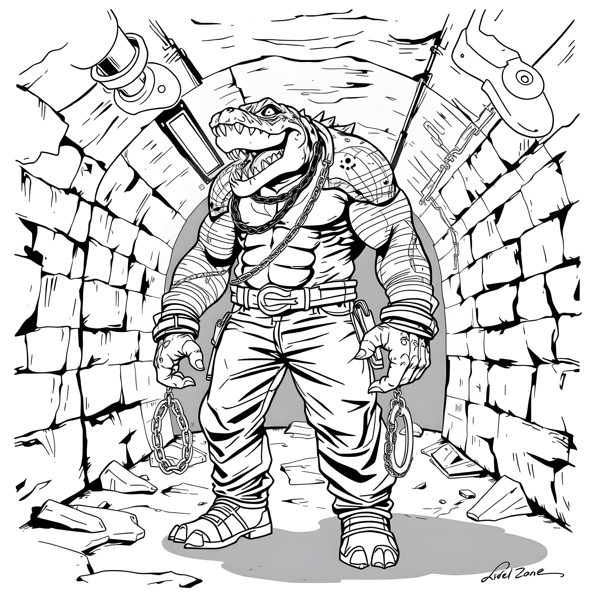 47 Best Killer Croc Coloring Pages (Free Printable PDFs)