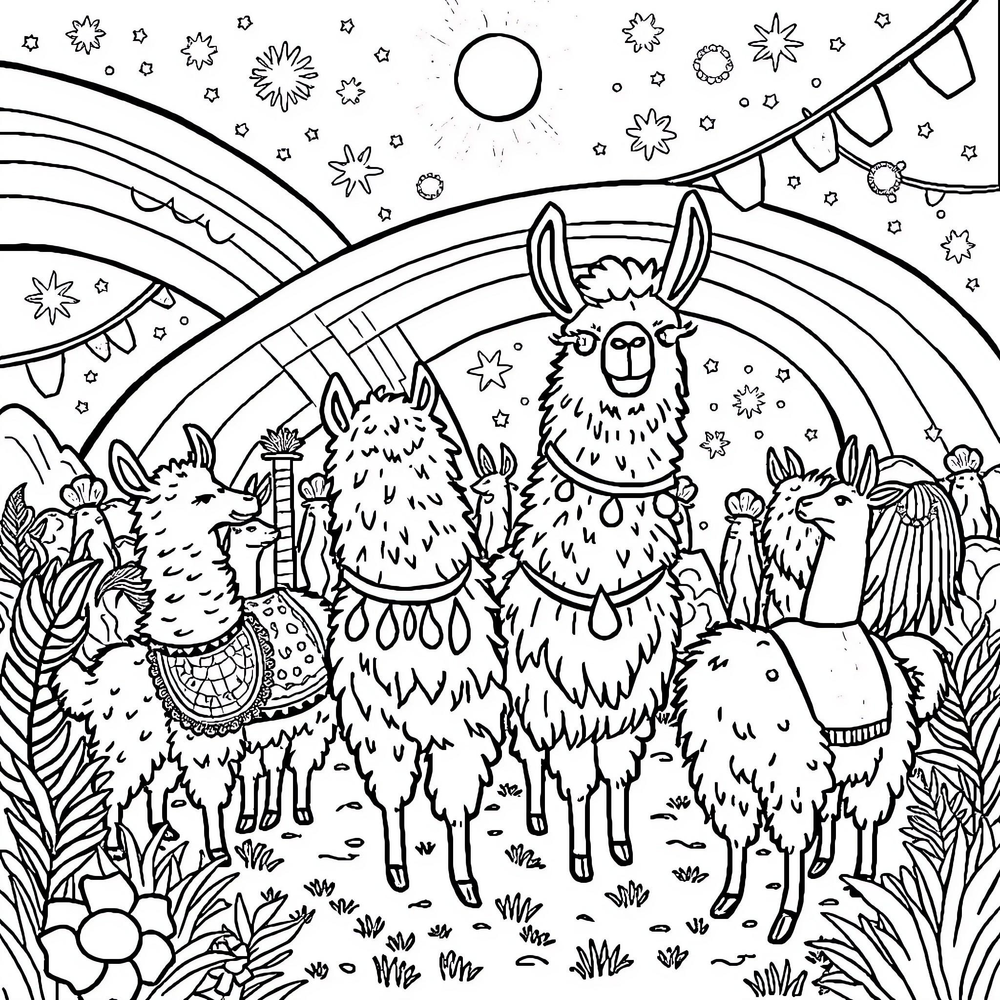 Best Llama Coloring Pages (Free Printable PDF)