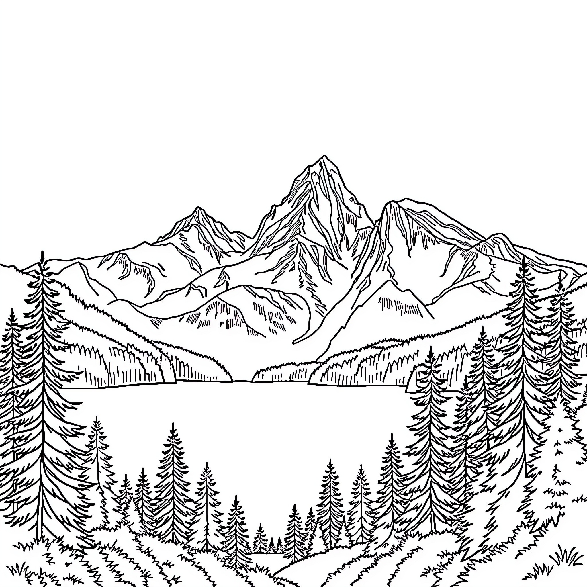 Best Mountain Coloring Pages (Free Printable PDF)