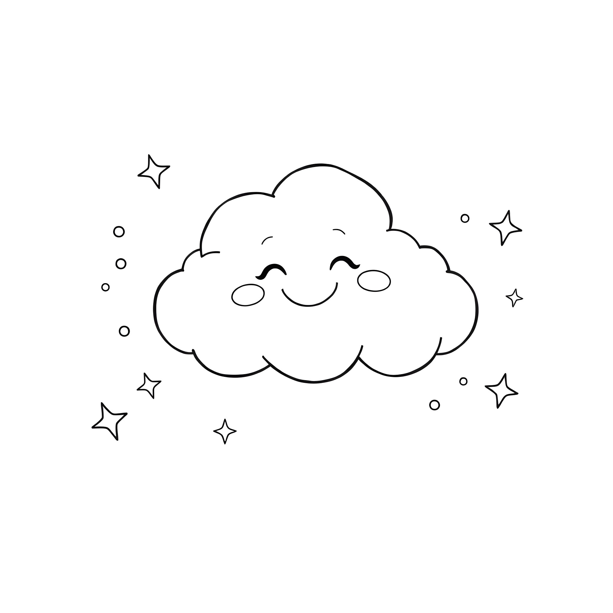 Best Cloud Coloring Pages (Free Printable PDF)