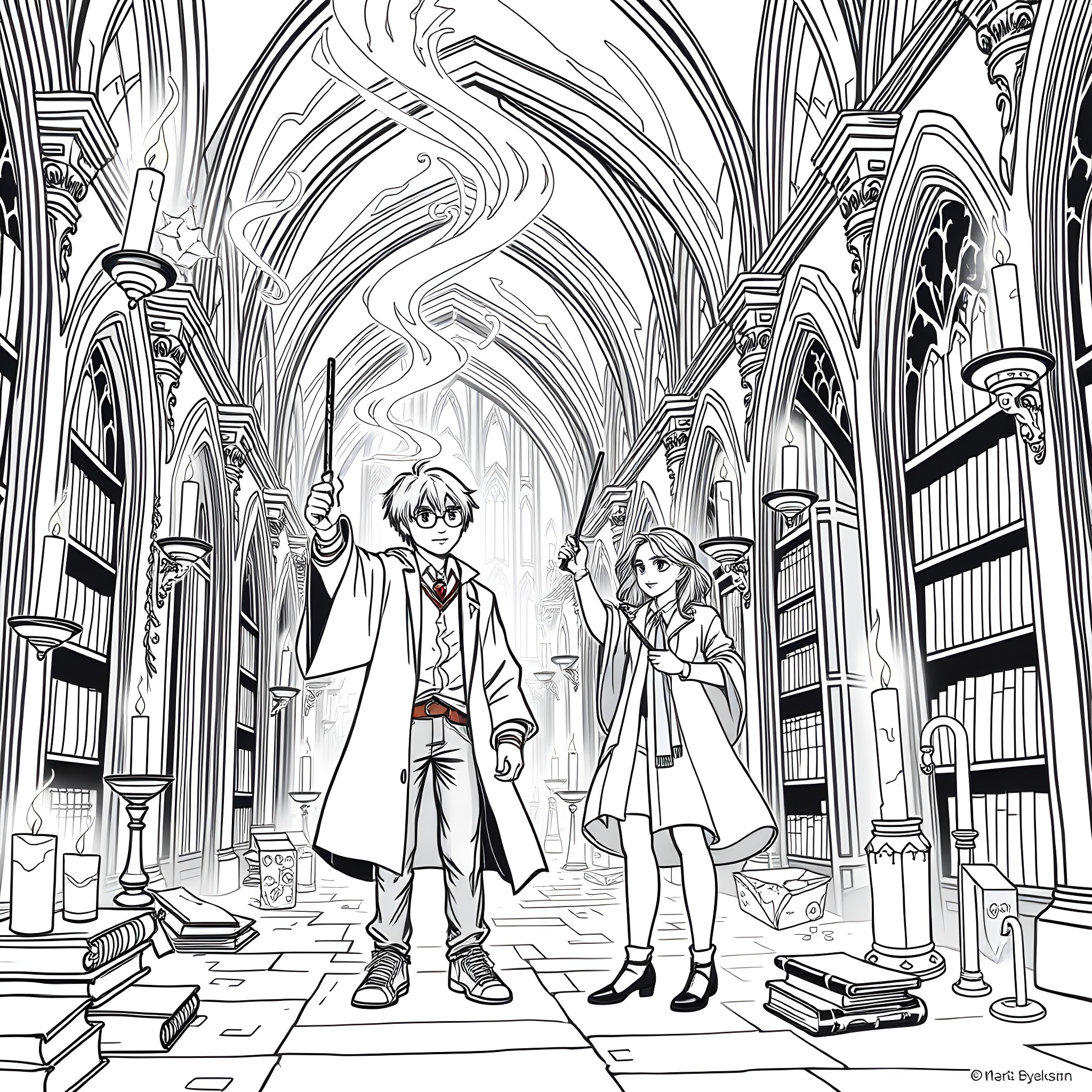 Best Harry Potter Coloring Pages (Free Printable PDF)
