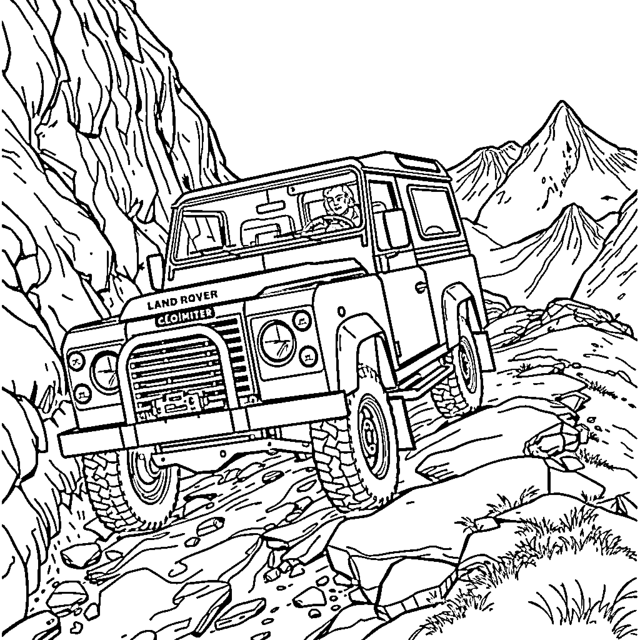 Best Land Rover Coloring Pages (Free Printable PDF)