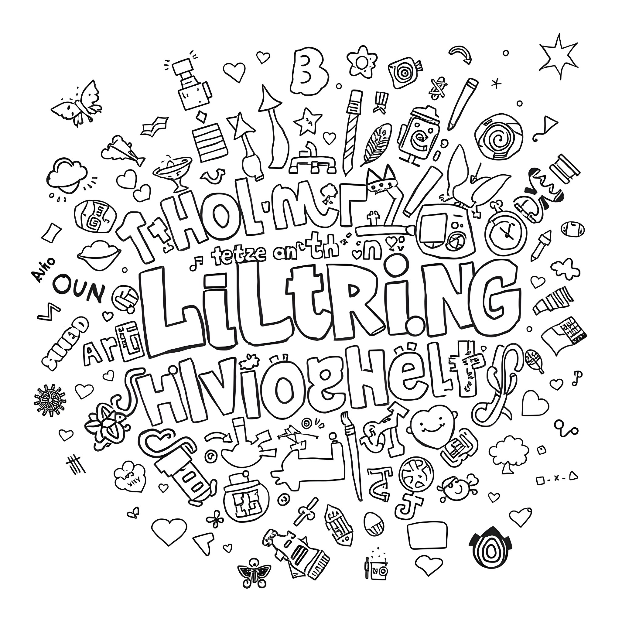 Best Word Coloring Pages (Free Printable PDF)