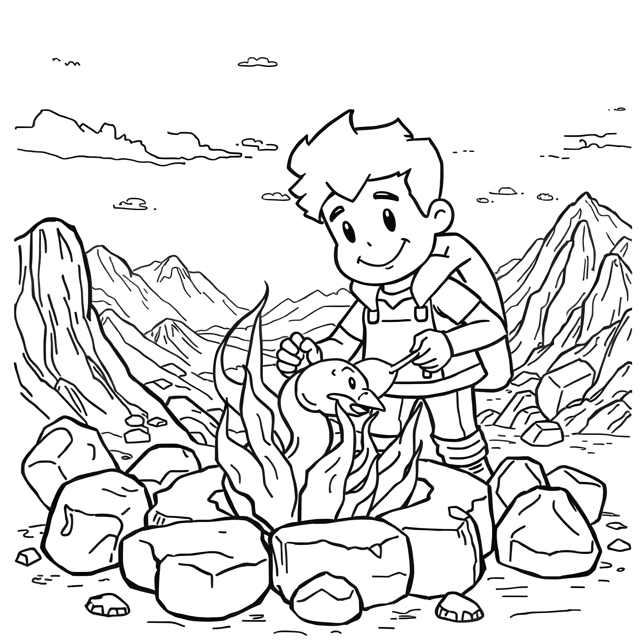 Best Lava Chicken Coloring Pages (Free Printable PDF)