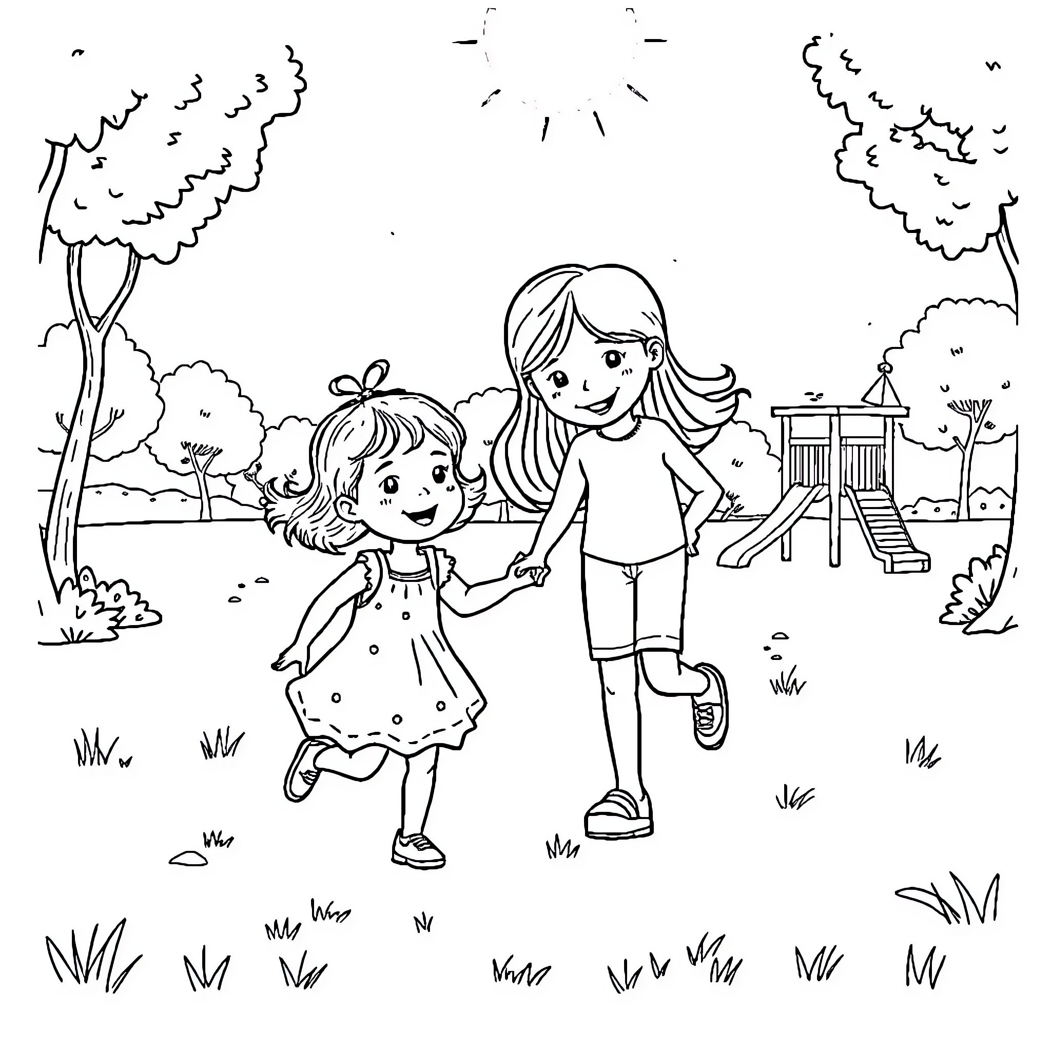 Best Sister Coloring Pages (Free Printable PDF)