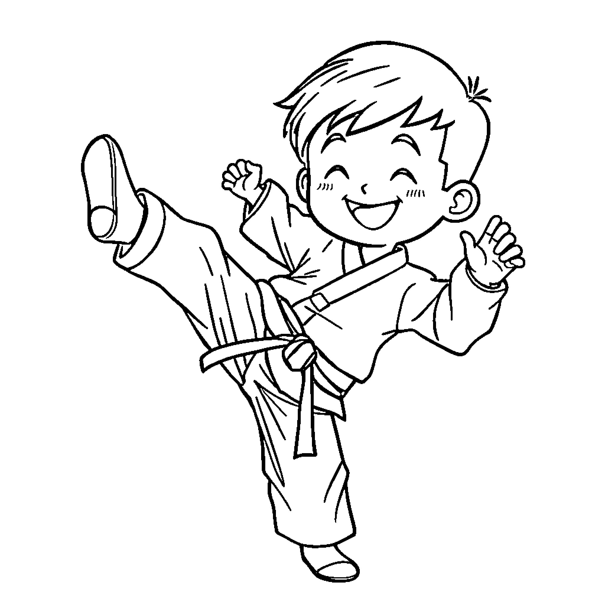 Best Taekwondo Student Coloring Pages (Free Printable PDF)