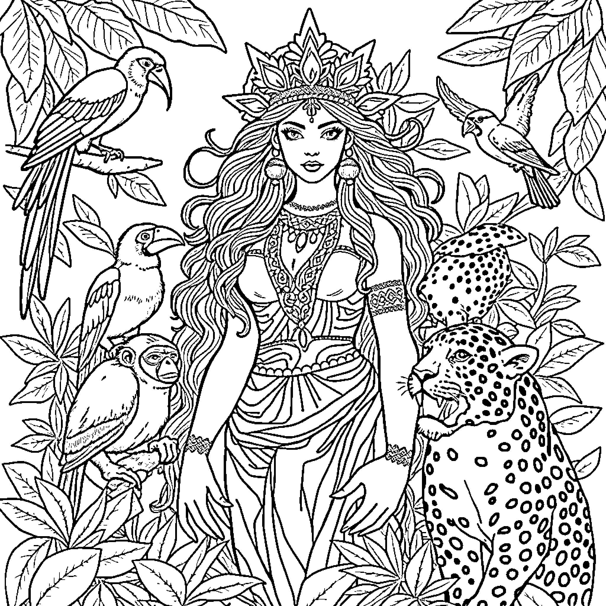 Best Goddess Coloring Pages (Free Printable PDF)