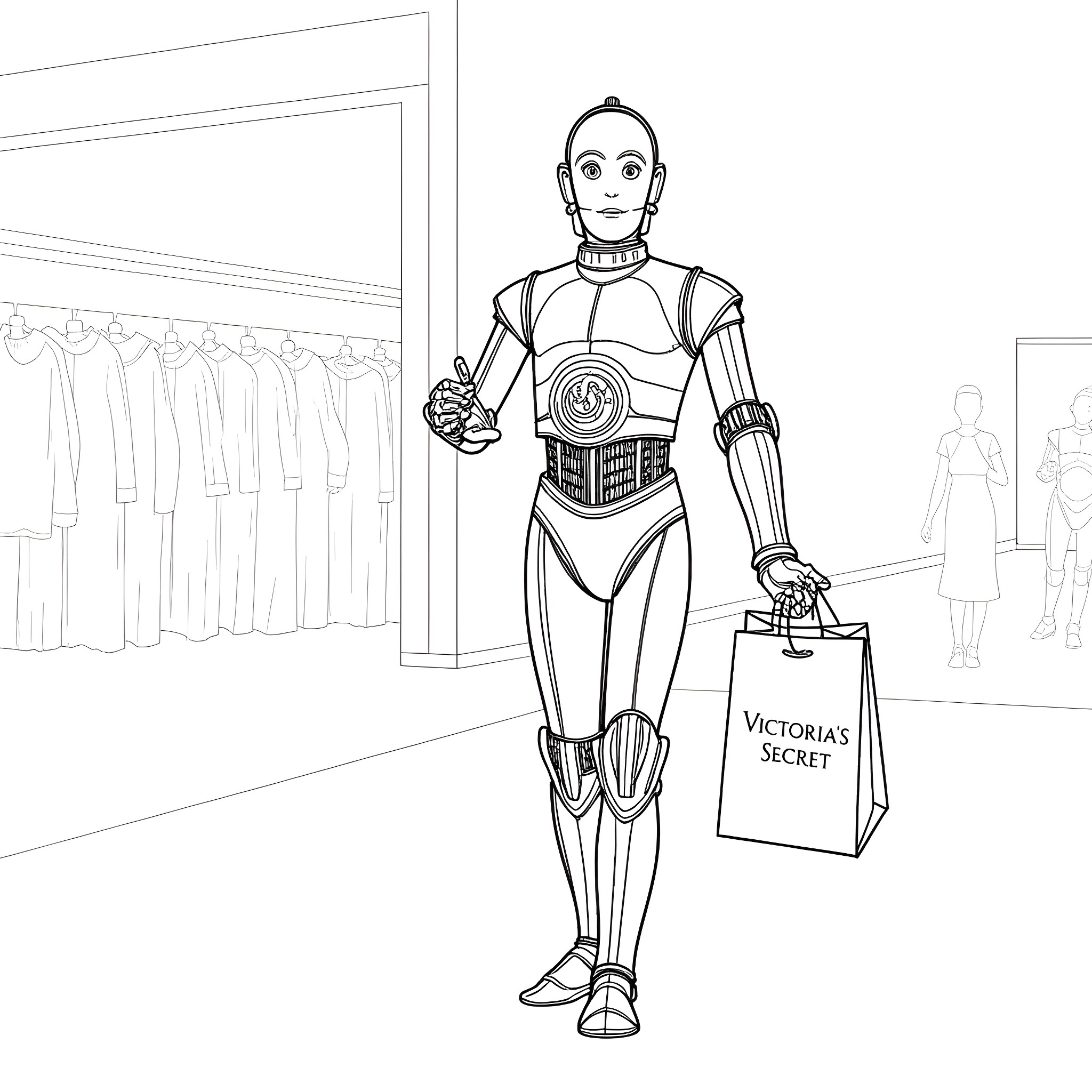 1 Best C3PO Coloring Pages (Free Printable PDFs)