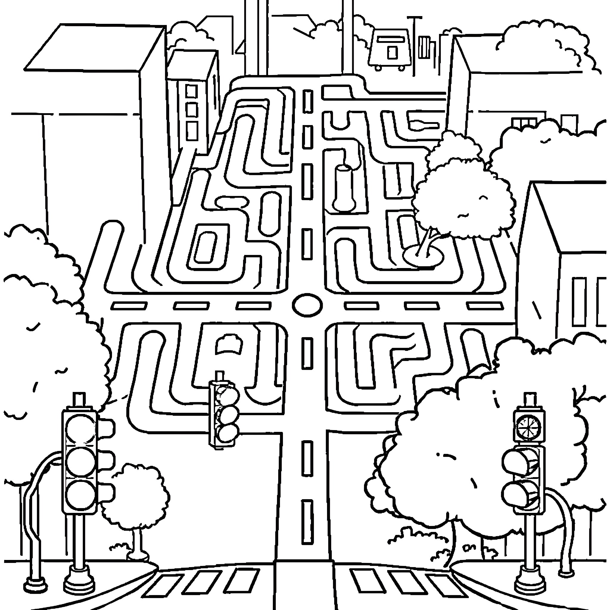 Best Maze Coloring Pages (Free Printable PDF)