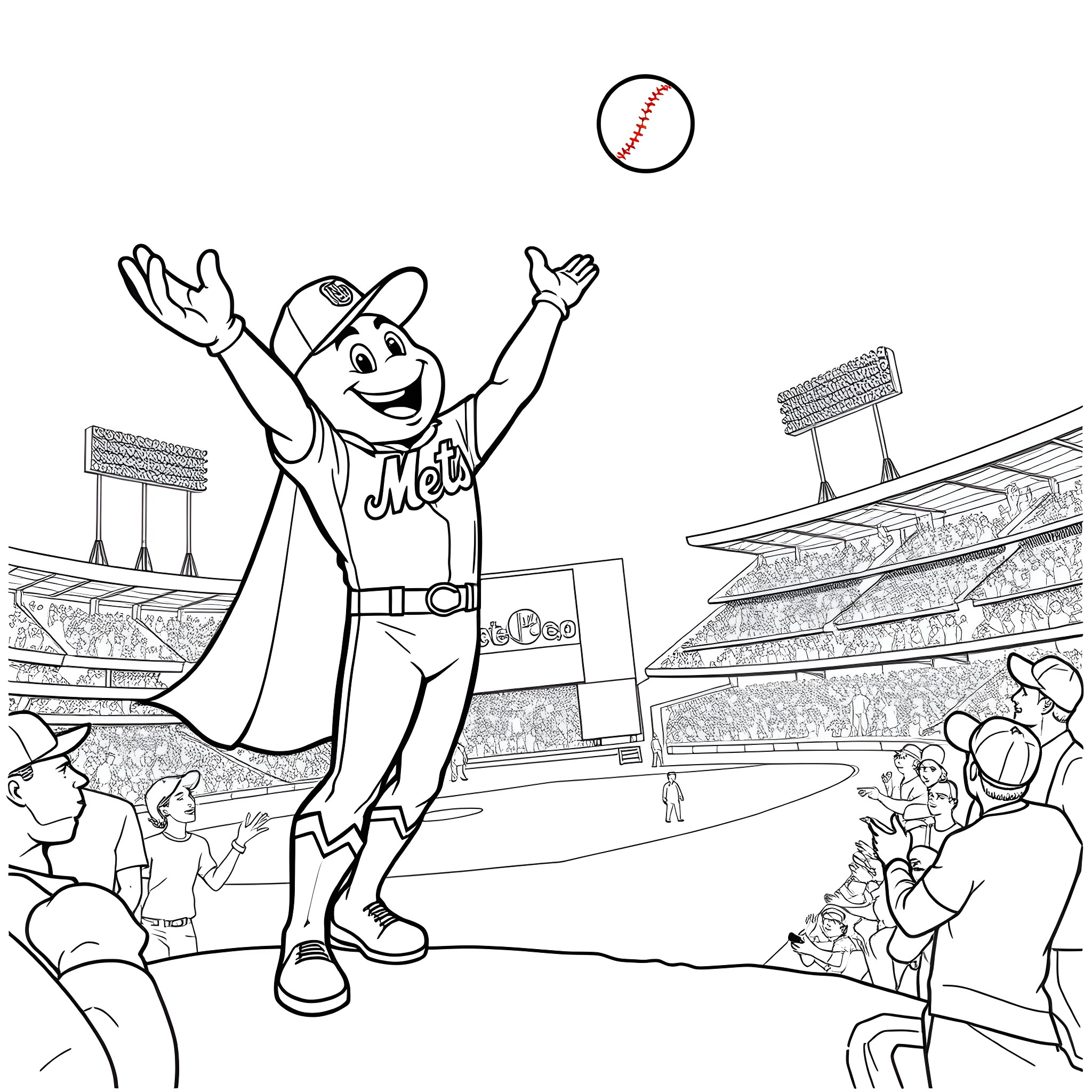 Best Mr Met Coloring Pages (Free Printable PDF)