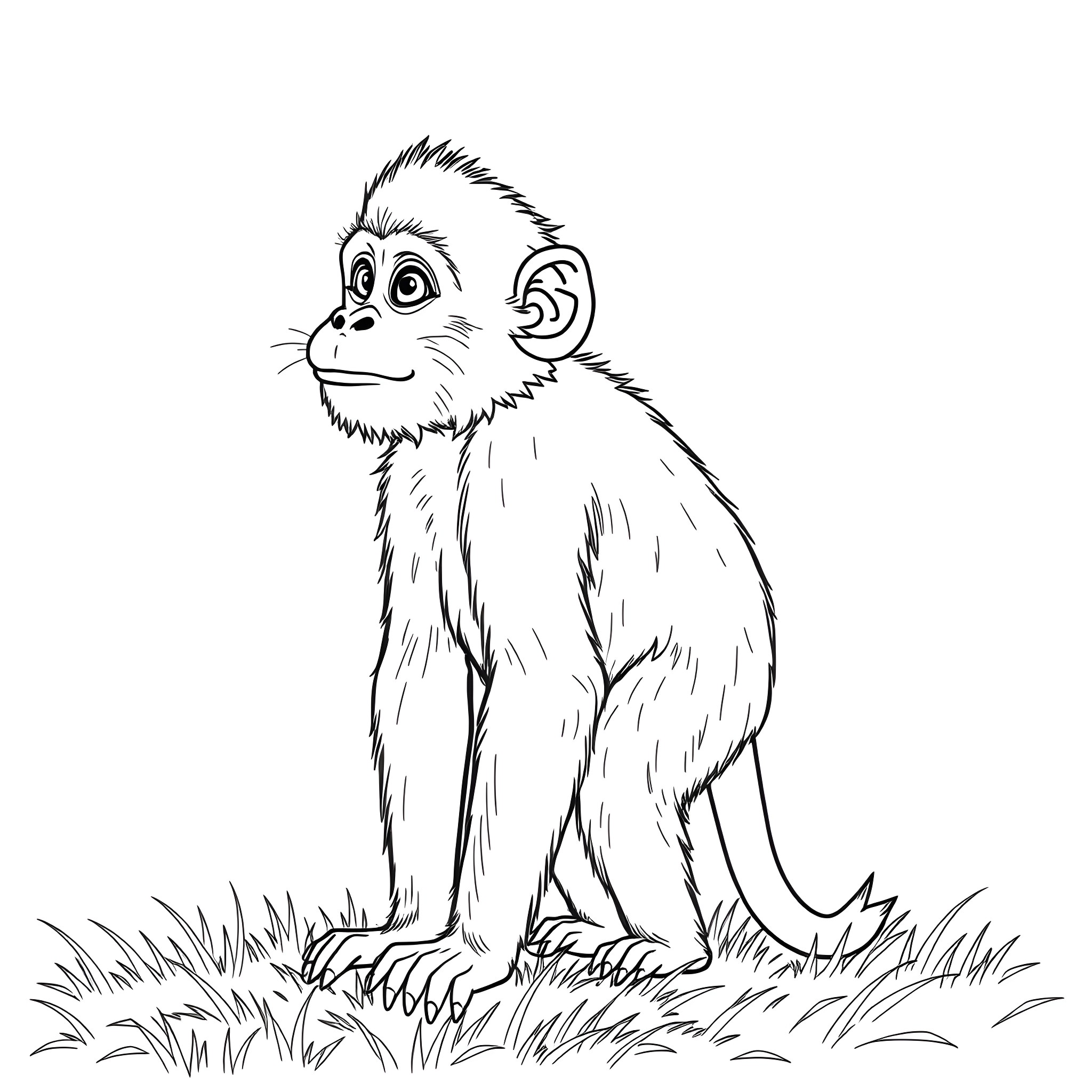 30 Best Monkey Coloring Pages (Free Printable PDFs)