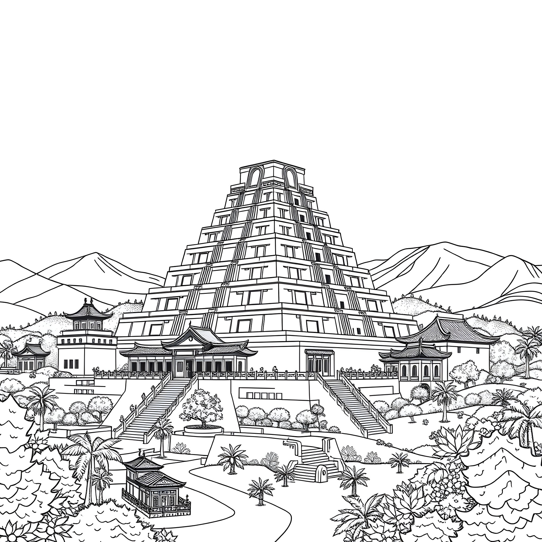Best Ziggurat Coloring Pages (Free Printable PDF)
