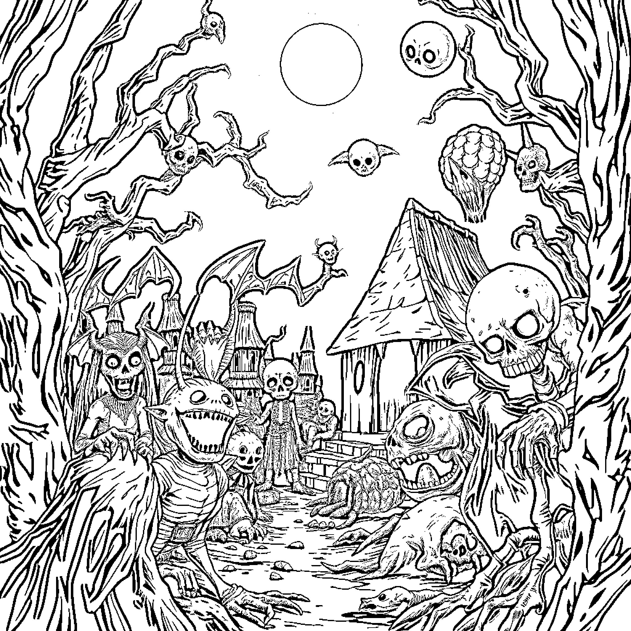 Best Nightmare Coloring Pages (Free Printable PDF)