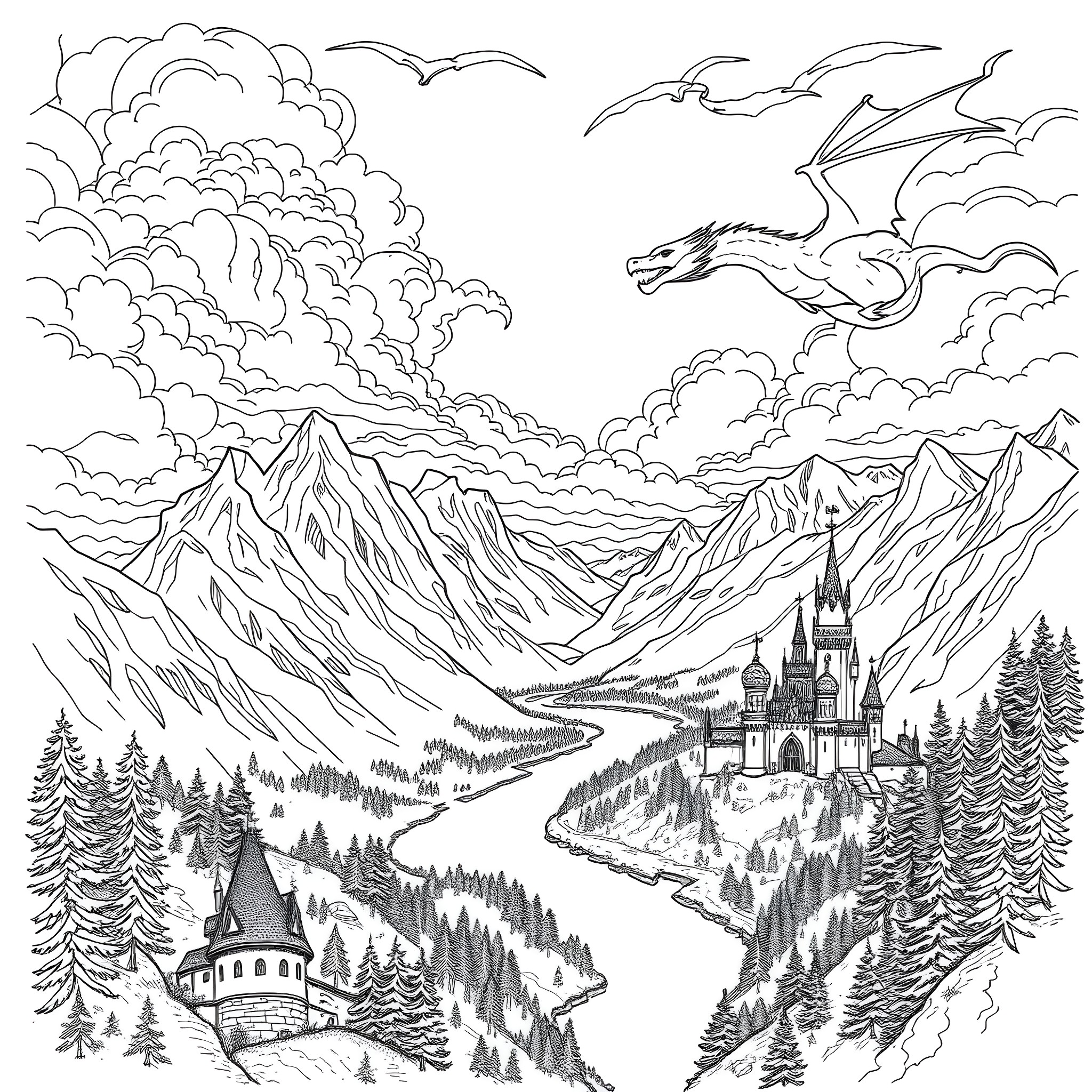 24 Best Dragon Coloring Pages (Free Printable PDFs)