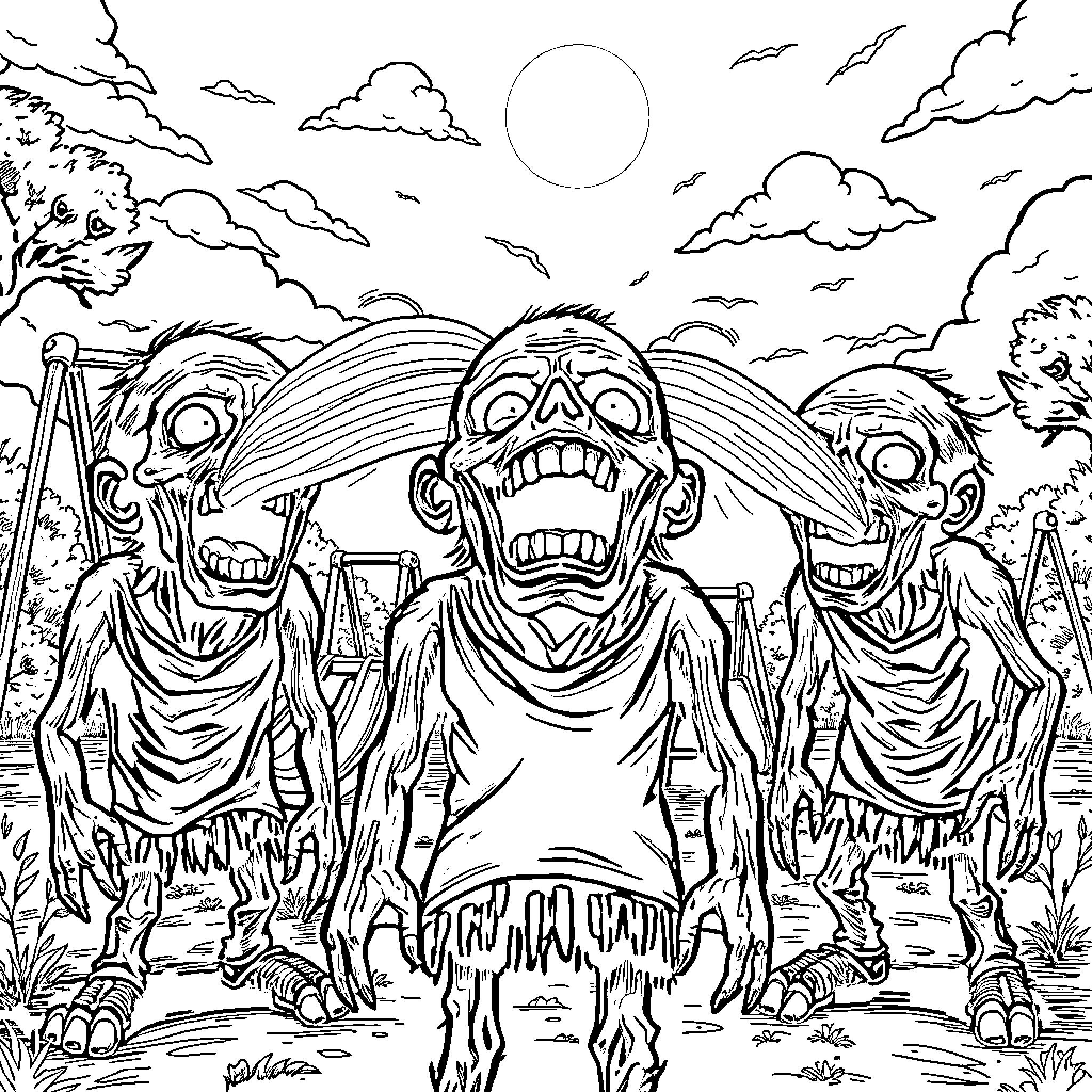 Best Zombie Coloring Pages (Free Printable PDF)