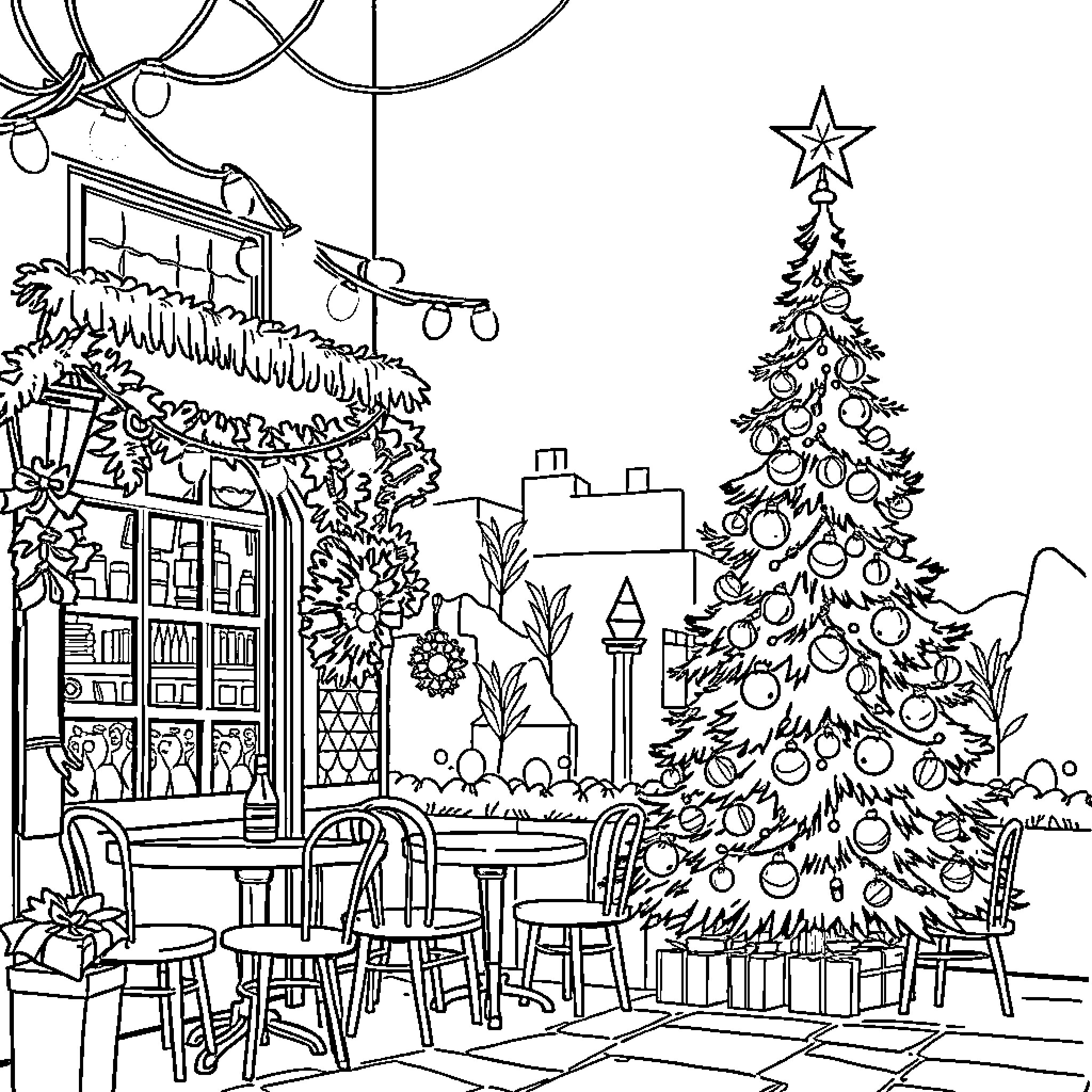 Best Cafe Coloring Pages (Free Printable PDF)