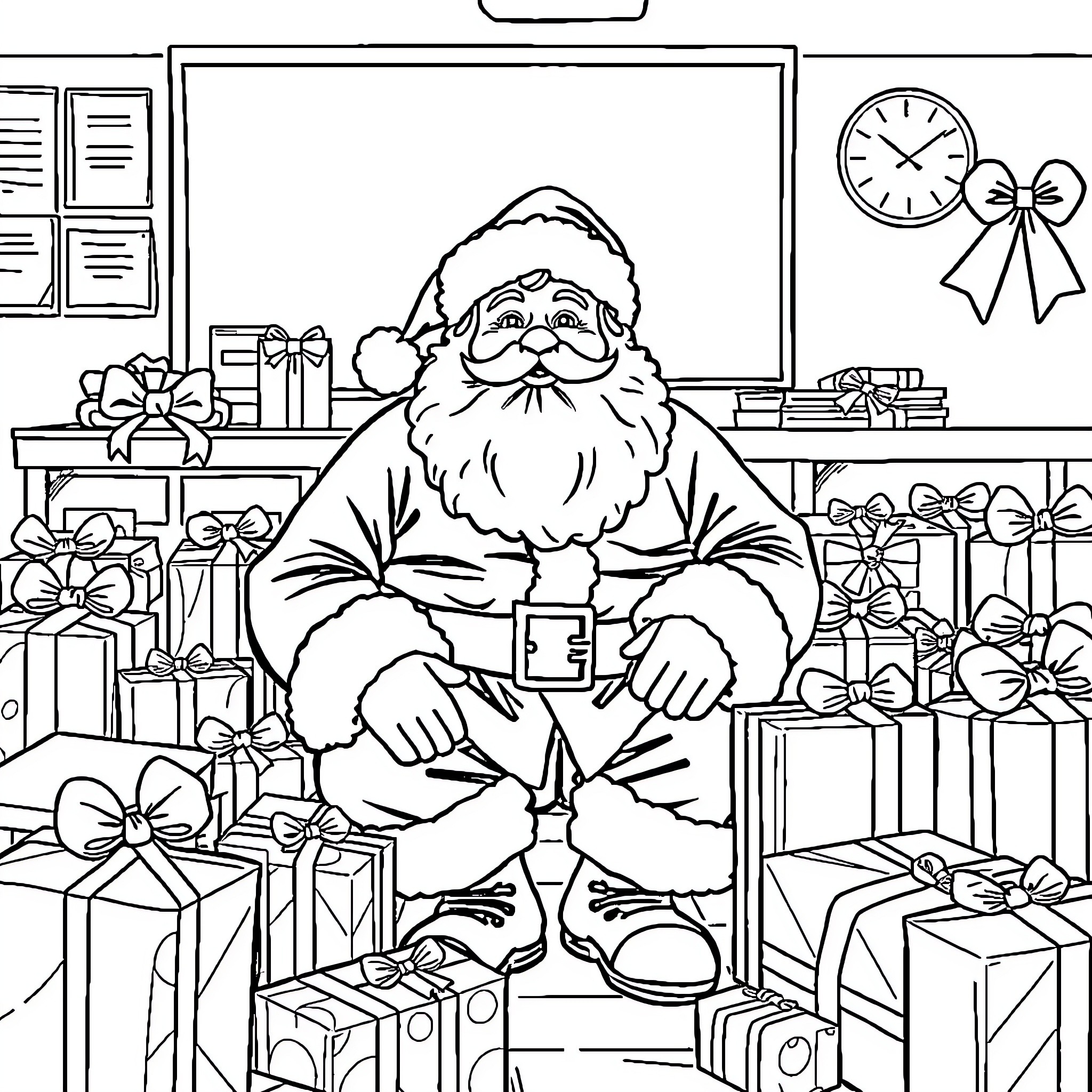 Best Santa Claus Coloring Pages (Free Printable PDF)