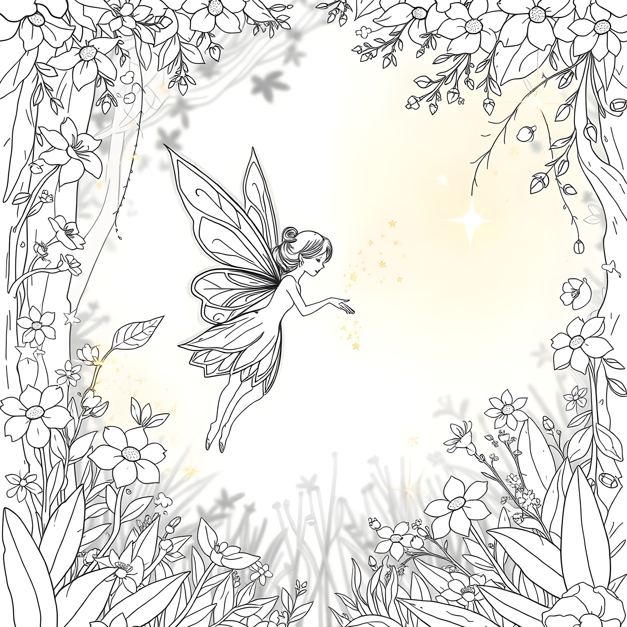 98 Best Fairy Coloring Pages (Free Printable PDFs)