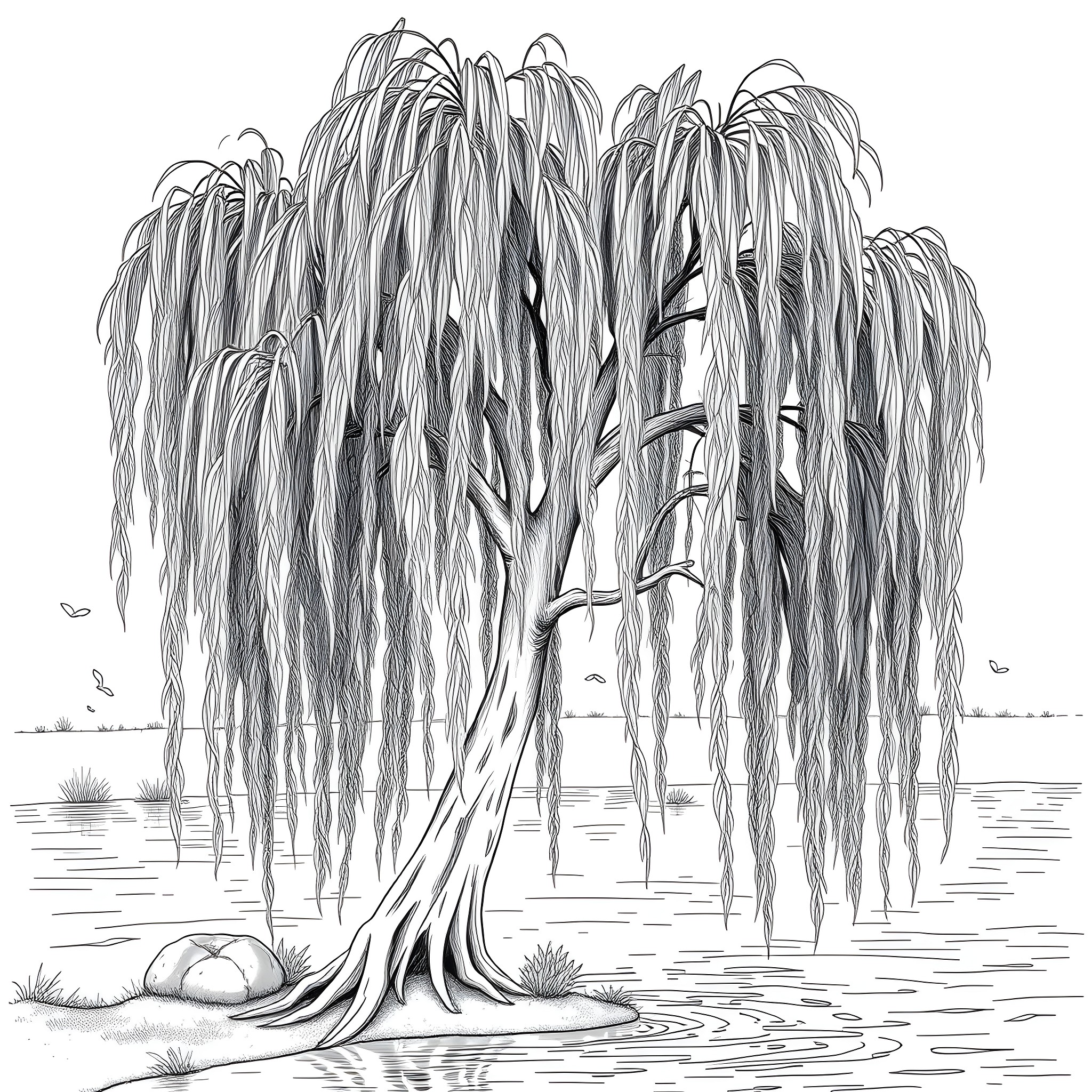 Best Willow Tree Coloring Pages (Free Printable PDF)