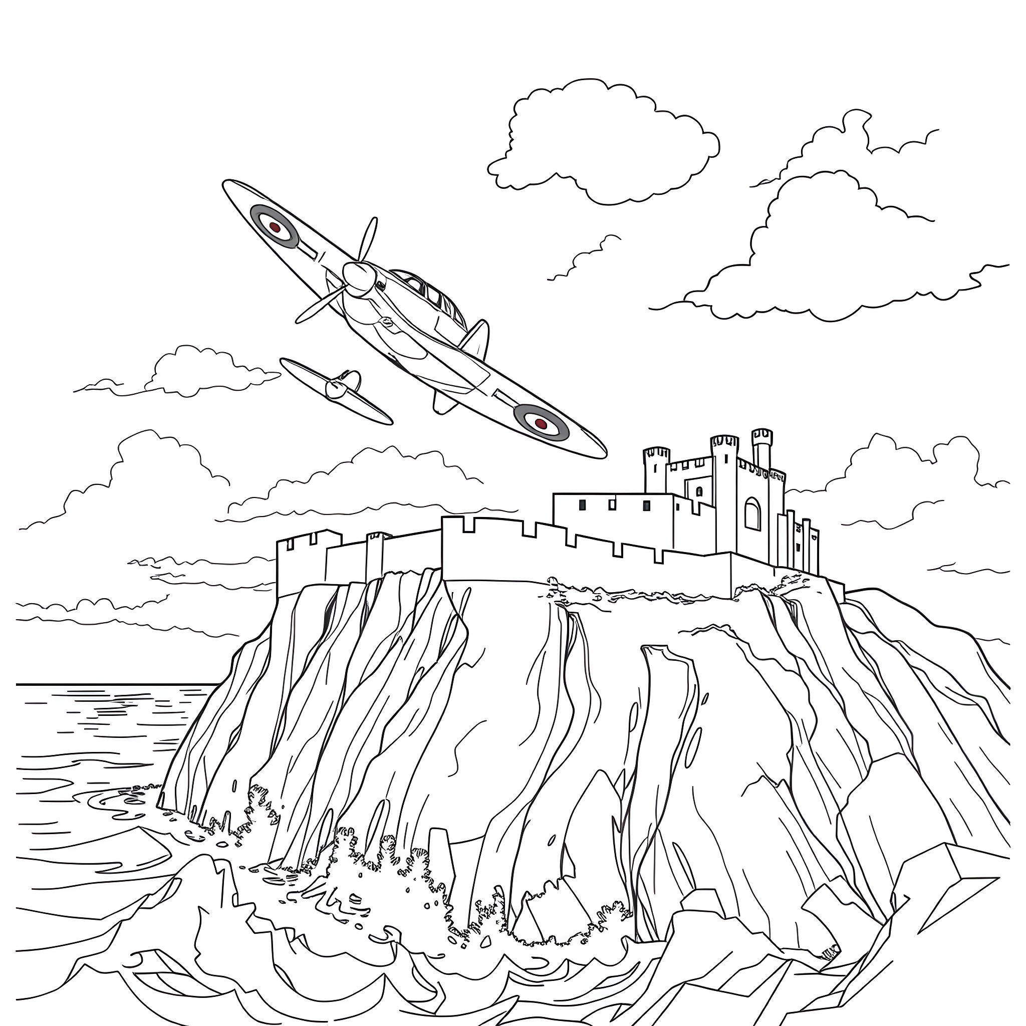 Best Spitfire Coloring Pages (Free Printable PDF)