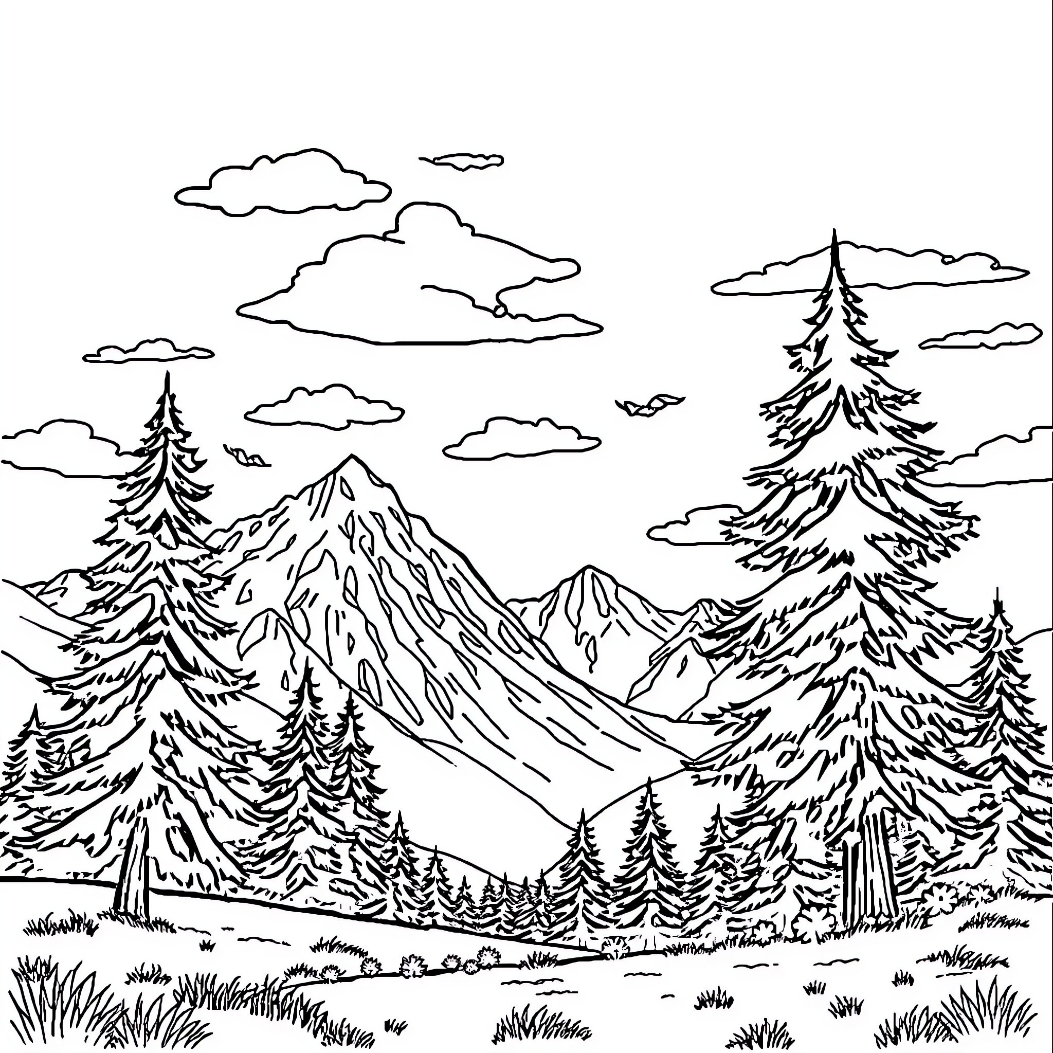 Best Landscape Coloring Pages (Free Printable PDF)
