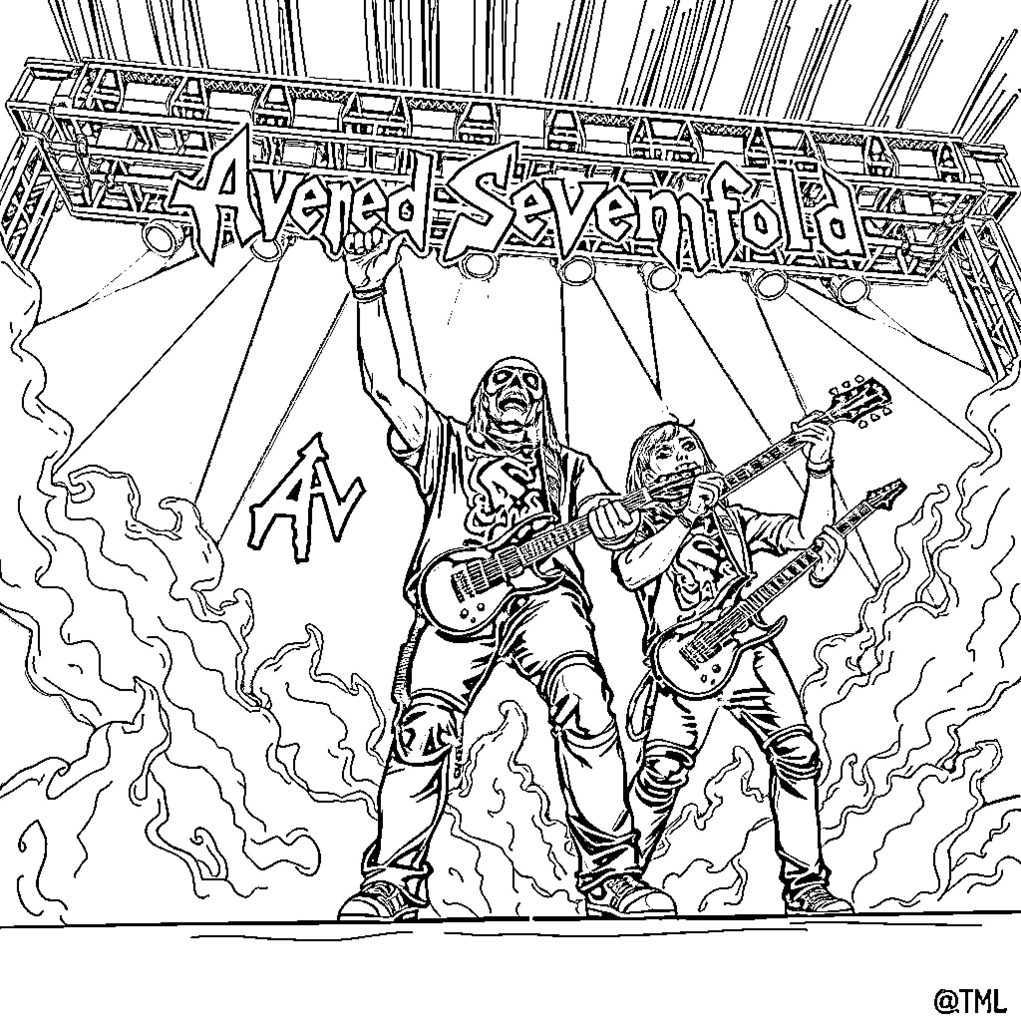 Best Avenged Sevenfold Coloring Pages (Free Printable PDF)