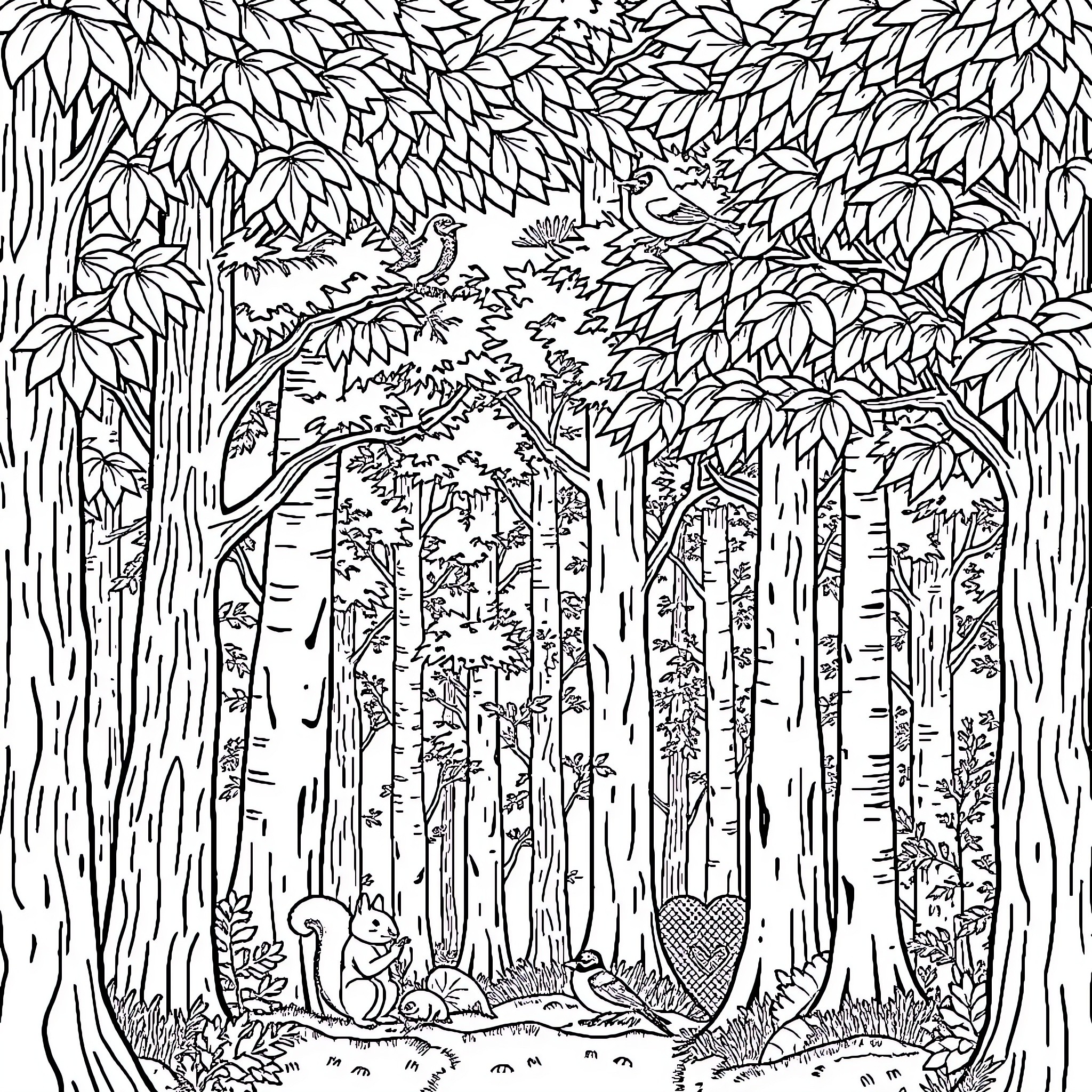 Best Tree Coloring Pages (Free Printable PDF)