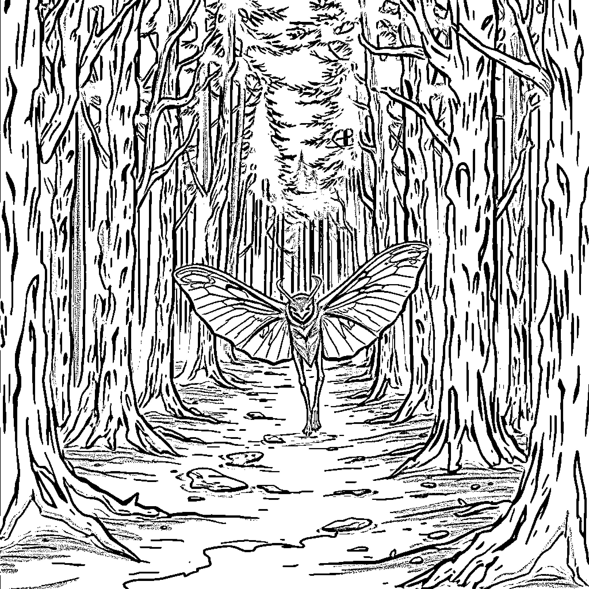 Best Mothman Coloring Pages (Free Printable PDF)