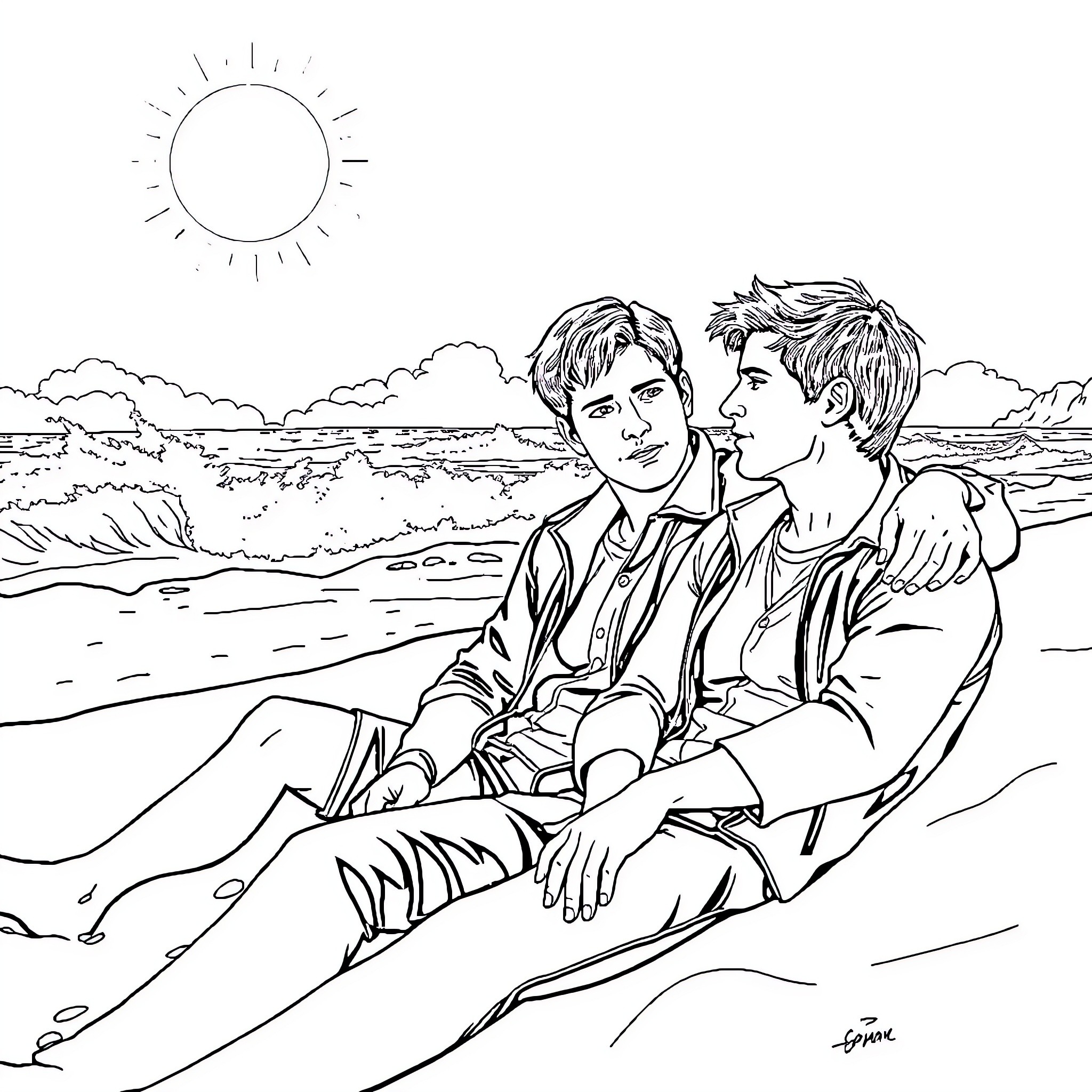 Best Sam and Dean Coloring Pages (Free Printable PDF)