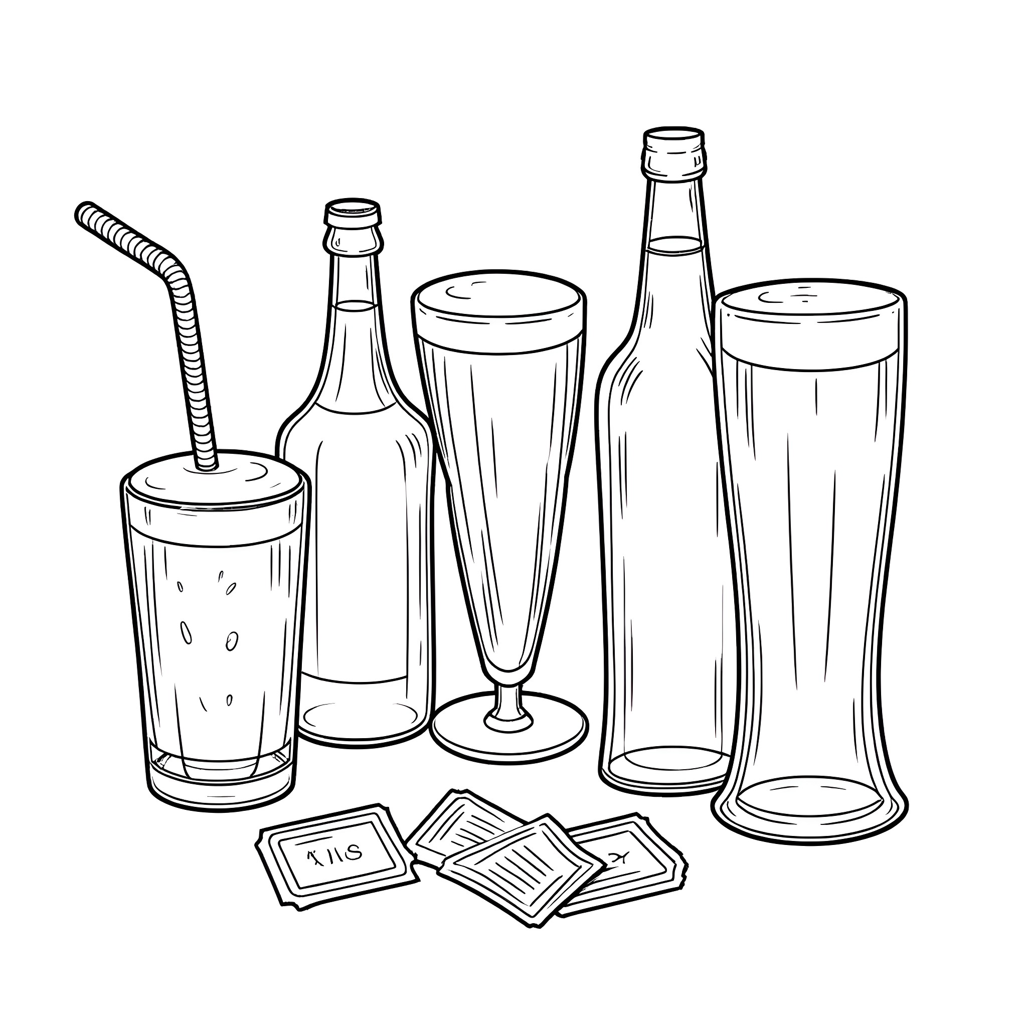 1 Best Booze Coloring Pages (Free Printable PDFs)