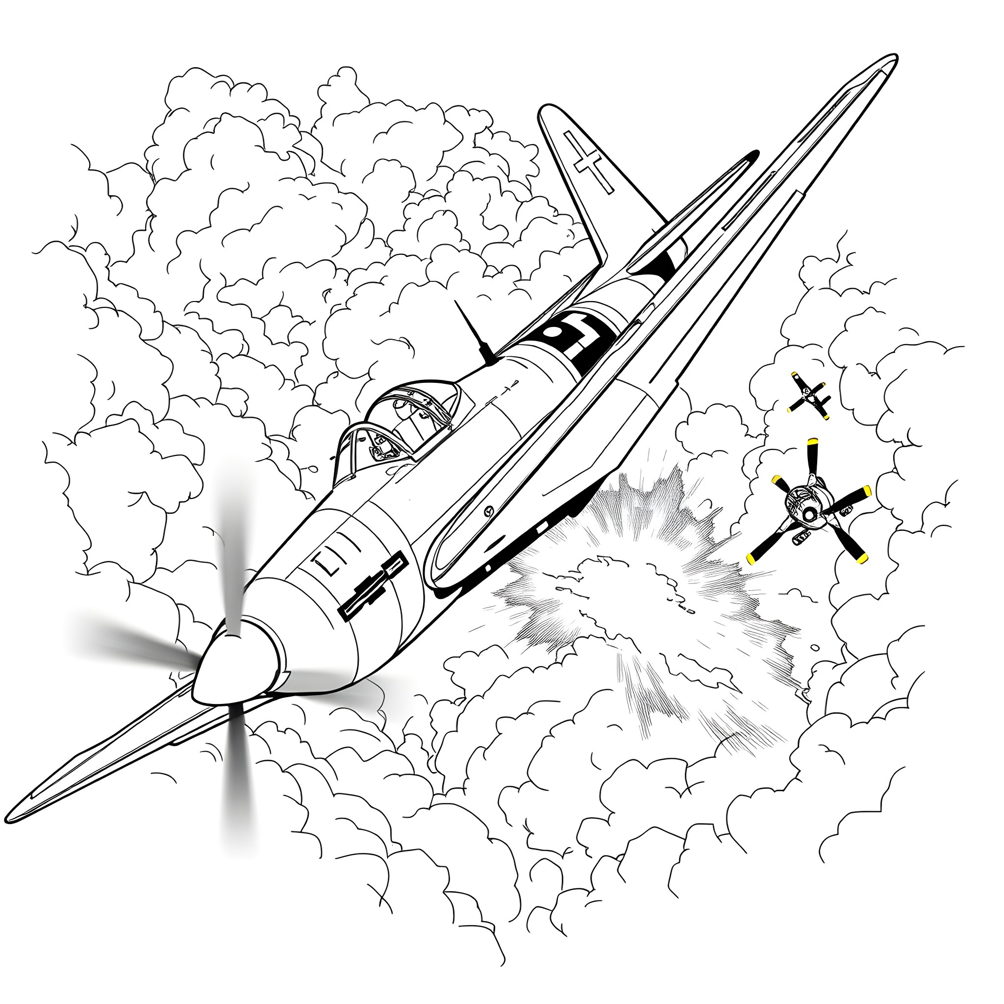 3 Best P38 Lightning Coloring Pages (Free Printable PDFs)