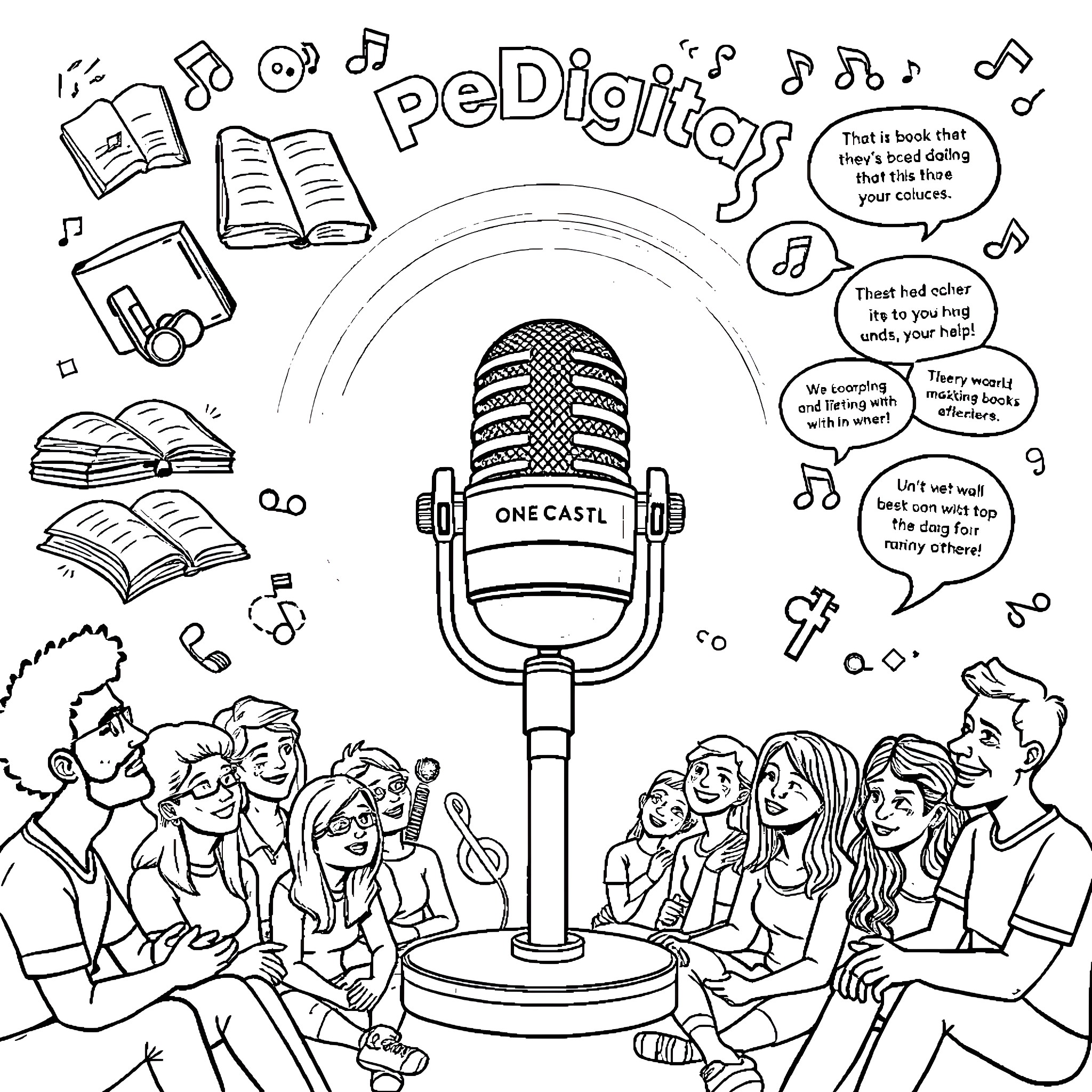 5 Best Podcast Coloring Pages (Free Printable PDFs)