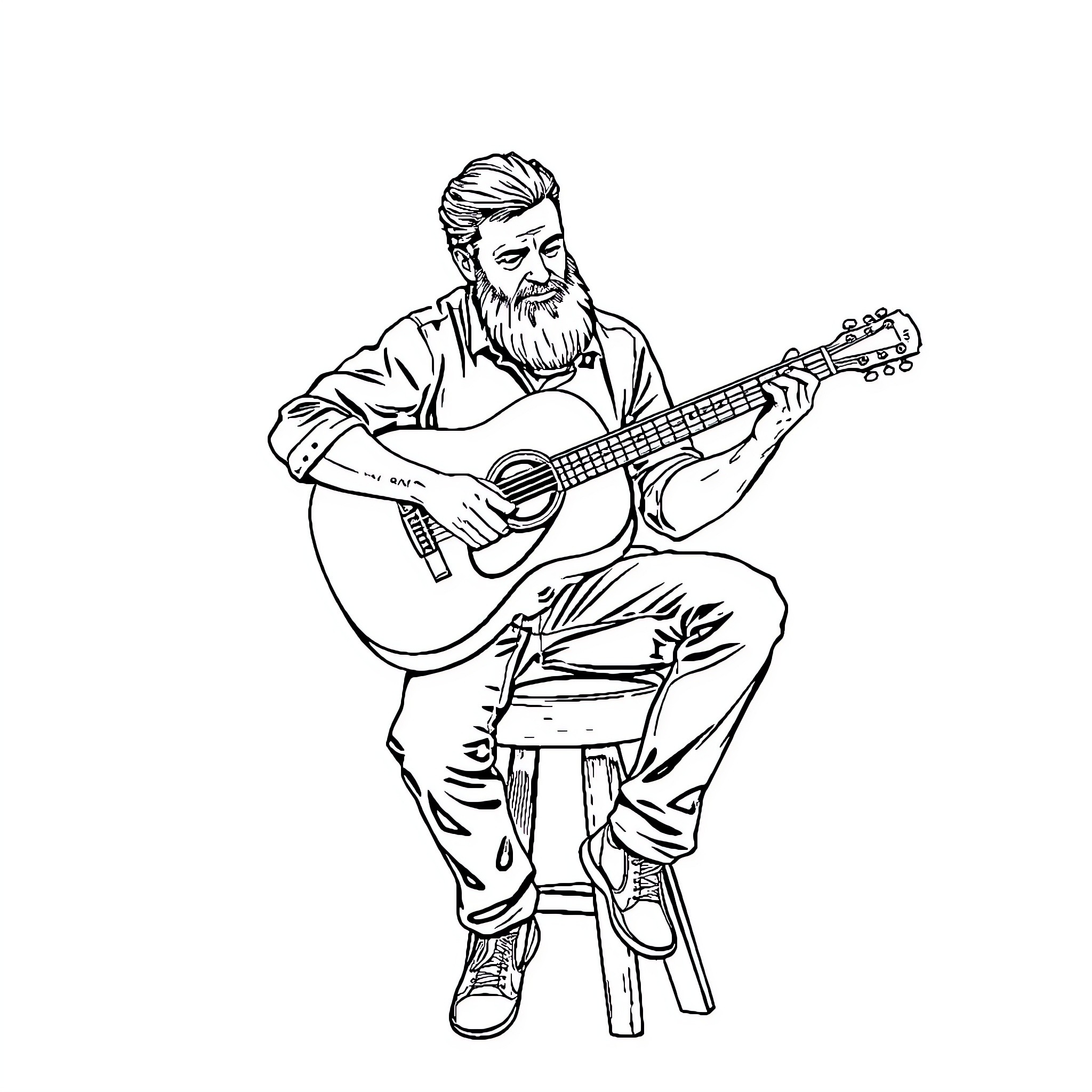 Best Beard Coloring Pages (Free Printable PDF)