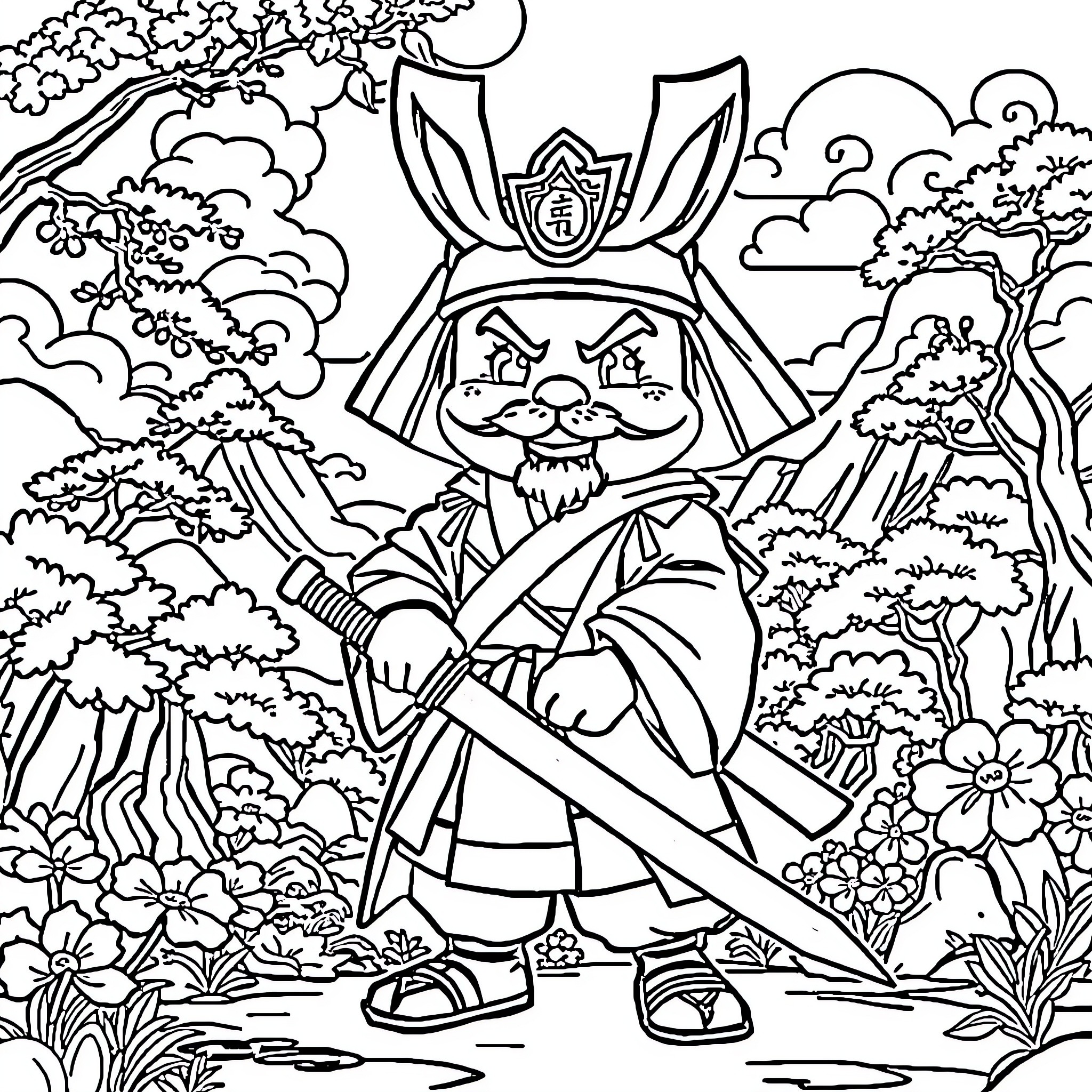 Best Samurai Coloring Pages (Free Printable PDF)