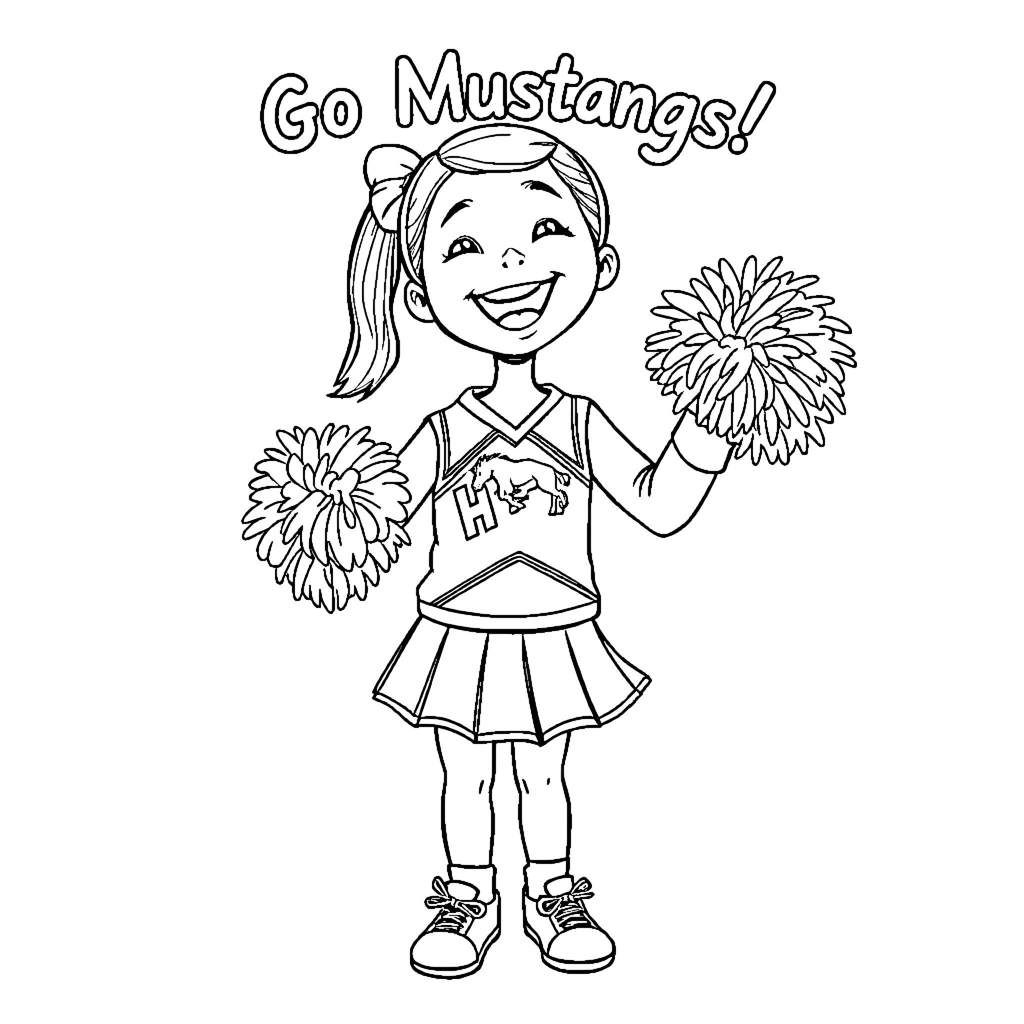 Best Cheerleader Coloring Pages (Free Printable PDF)
