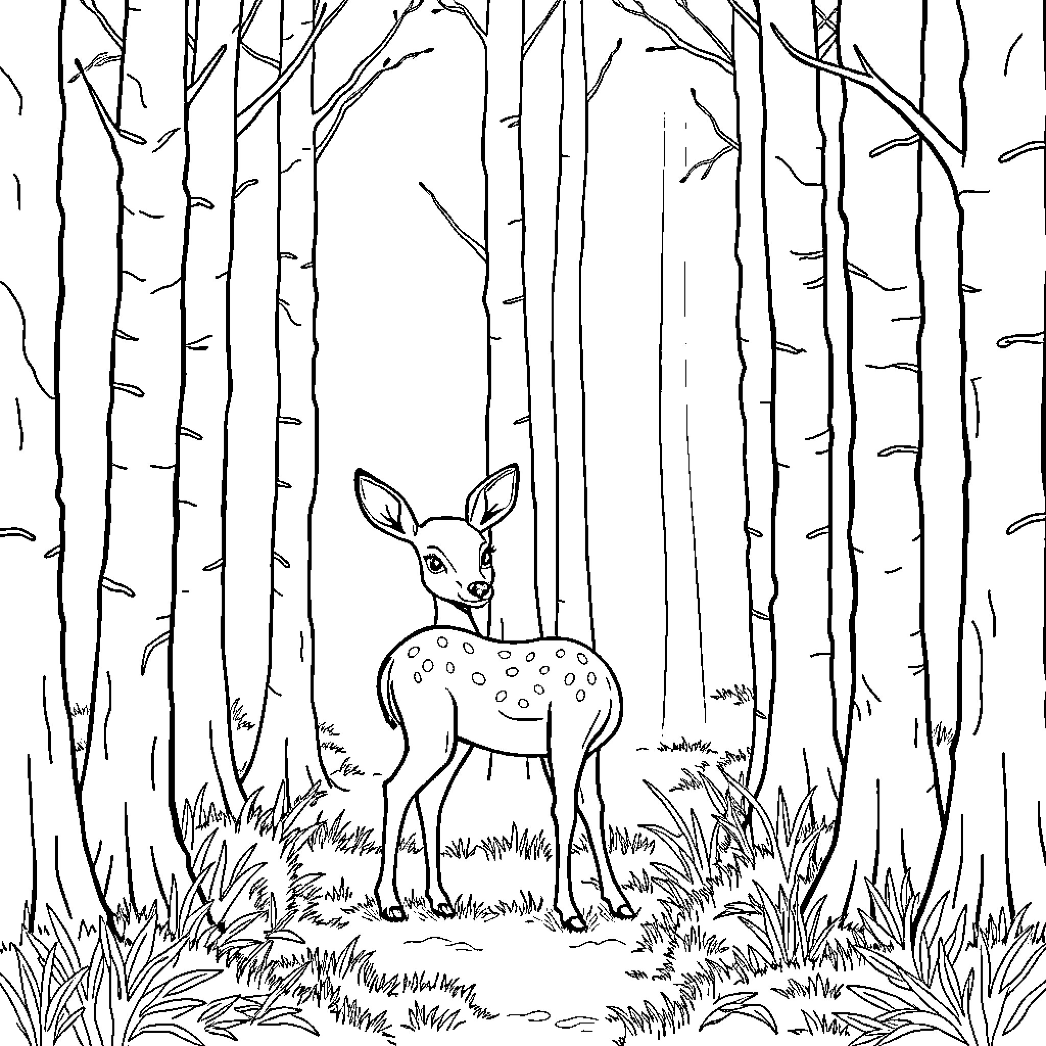 Best Fawn Coloring Pages (Free Printable PDF)