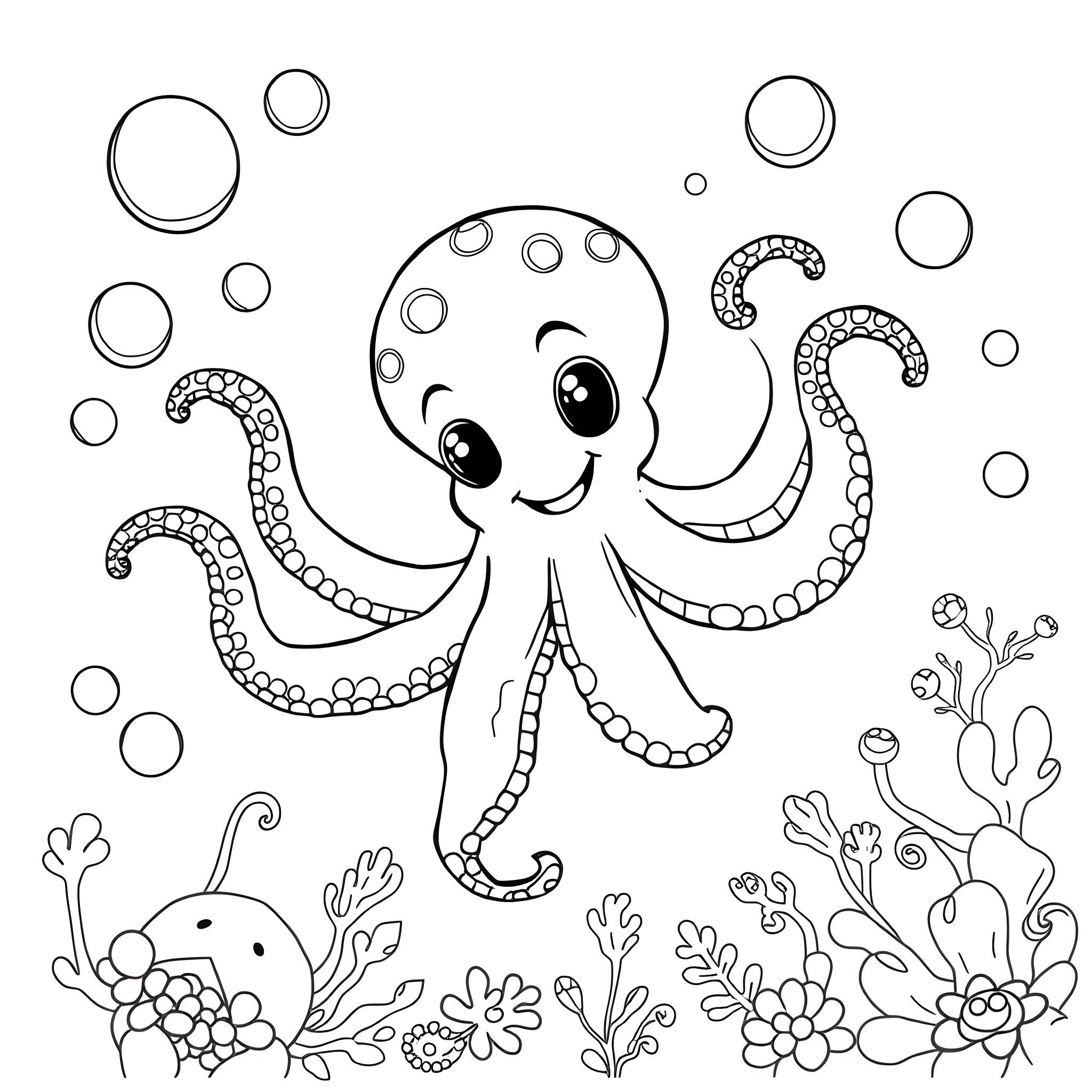 Best Octopus Coloring Pages (Free Printable PDF)
