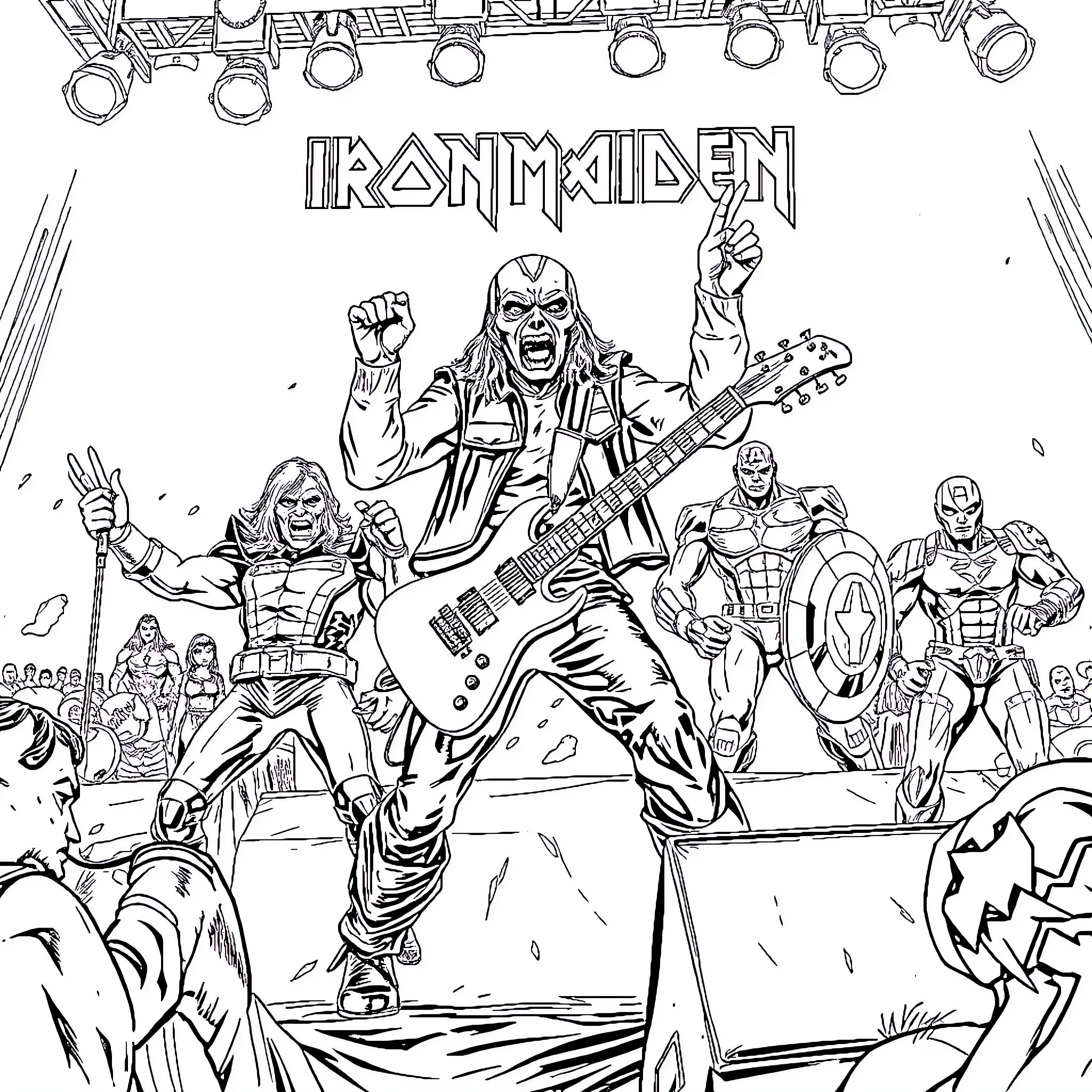 Best Iron Maiden Coloring Pages (Free Printable PDF)