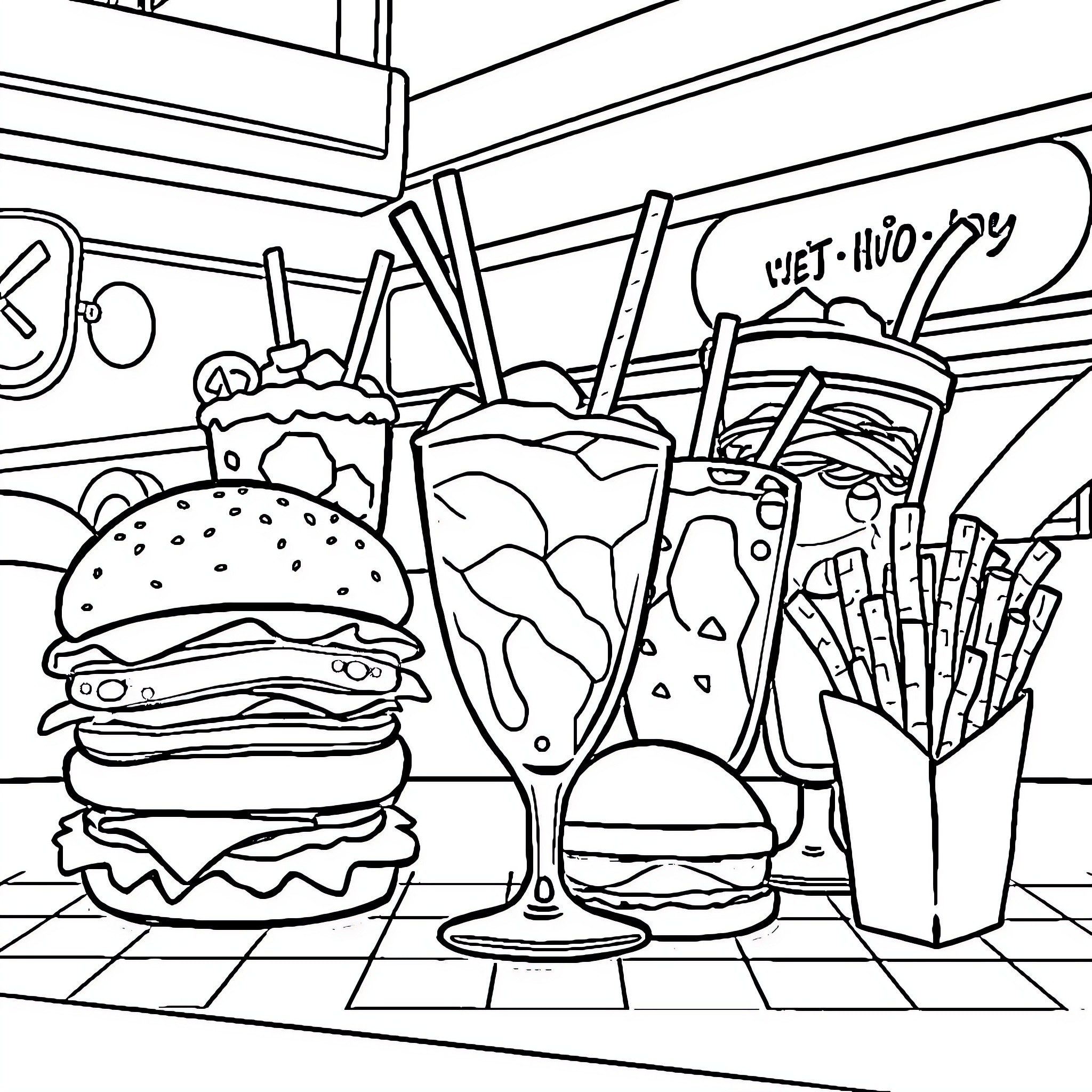Best Food Coloring Pages (Free Printable PDF)