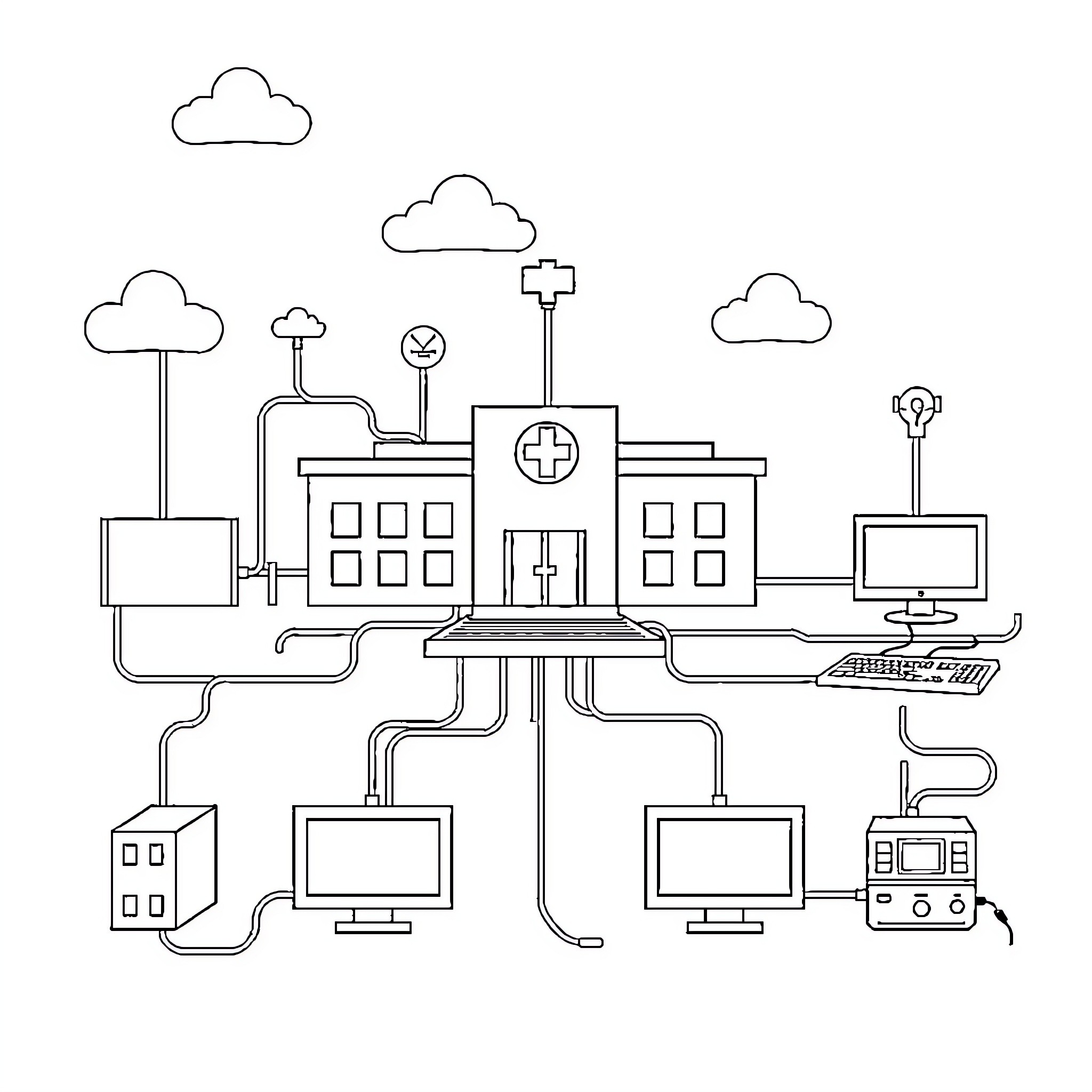 Best Hospital Diagram Coloring Pages (Free Printable PDF)