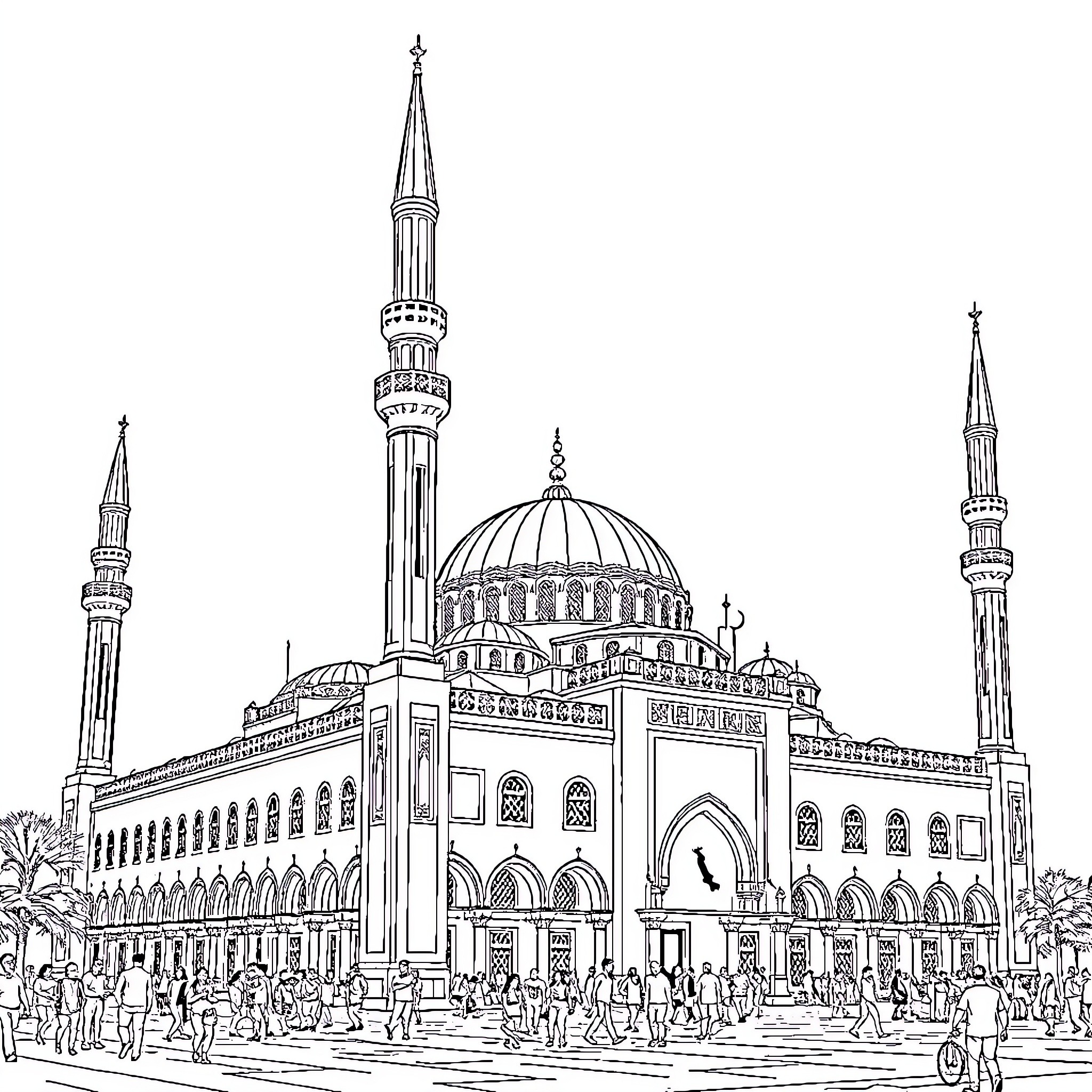 Best Mosque Coloring Pages (Free Printable PDF)